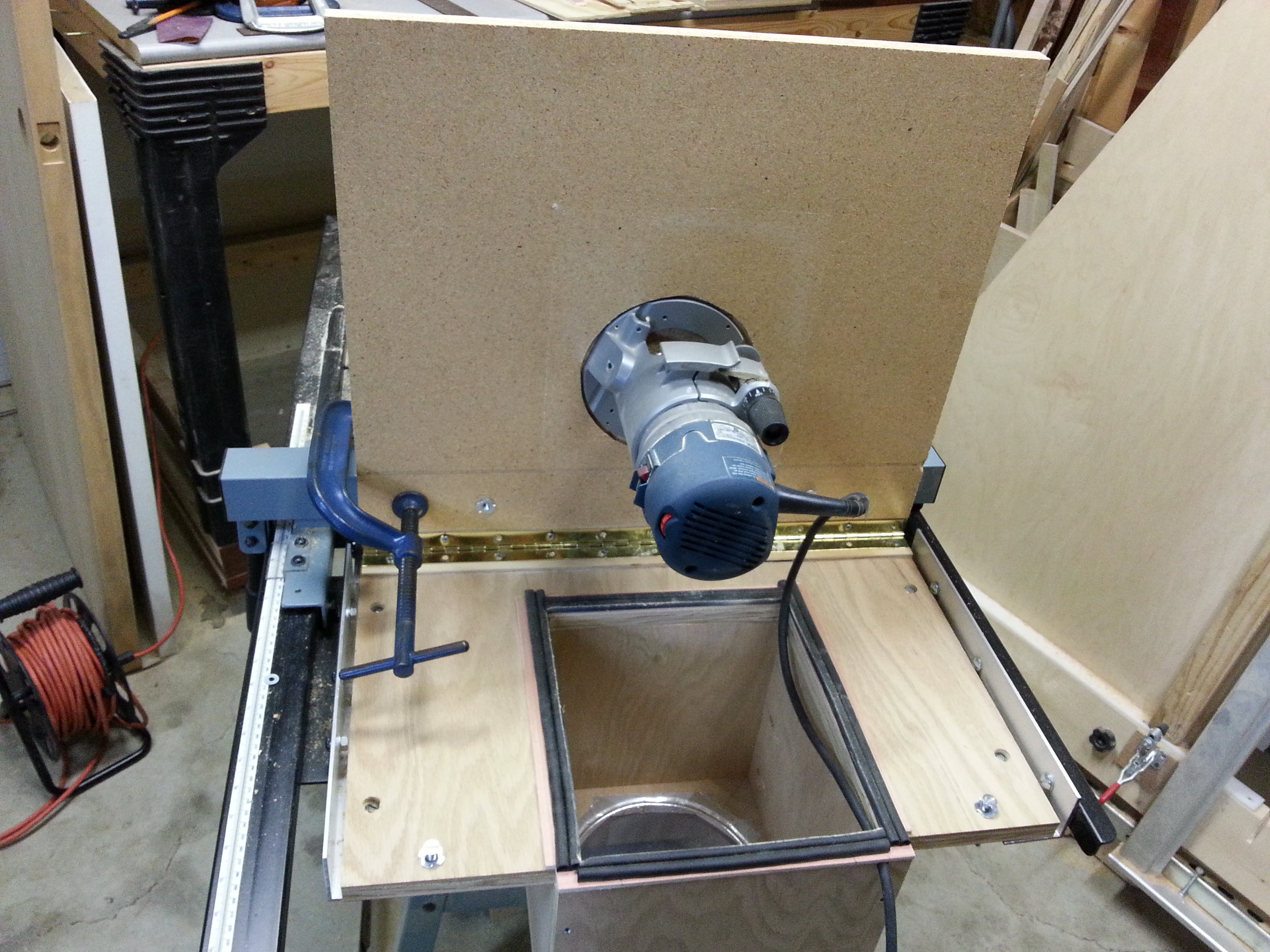 Add a Router Table With Dust Collector to Your Table Saw : 7 Steps ...