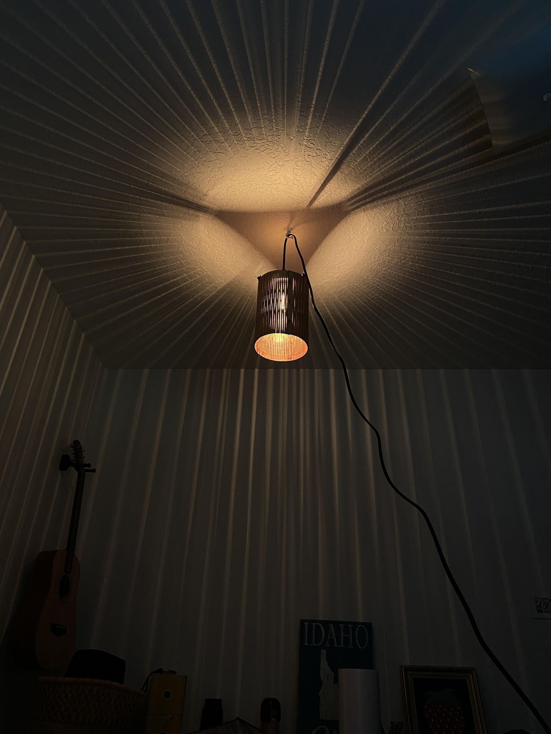 Laser Cut Hanging "Living" Hinge Lamp With Snaps : 3 Steps (with ...