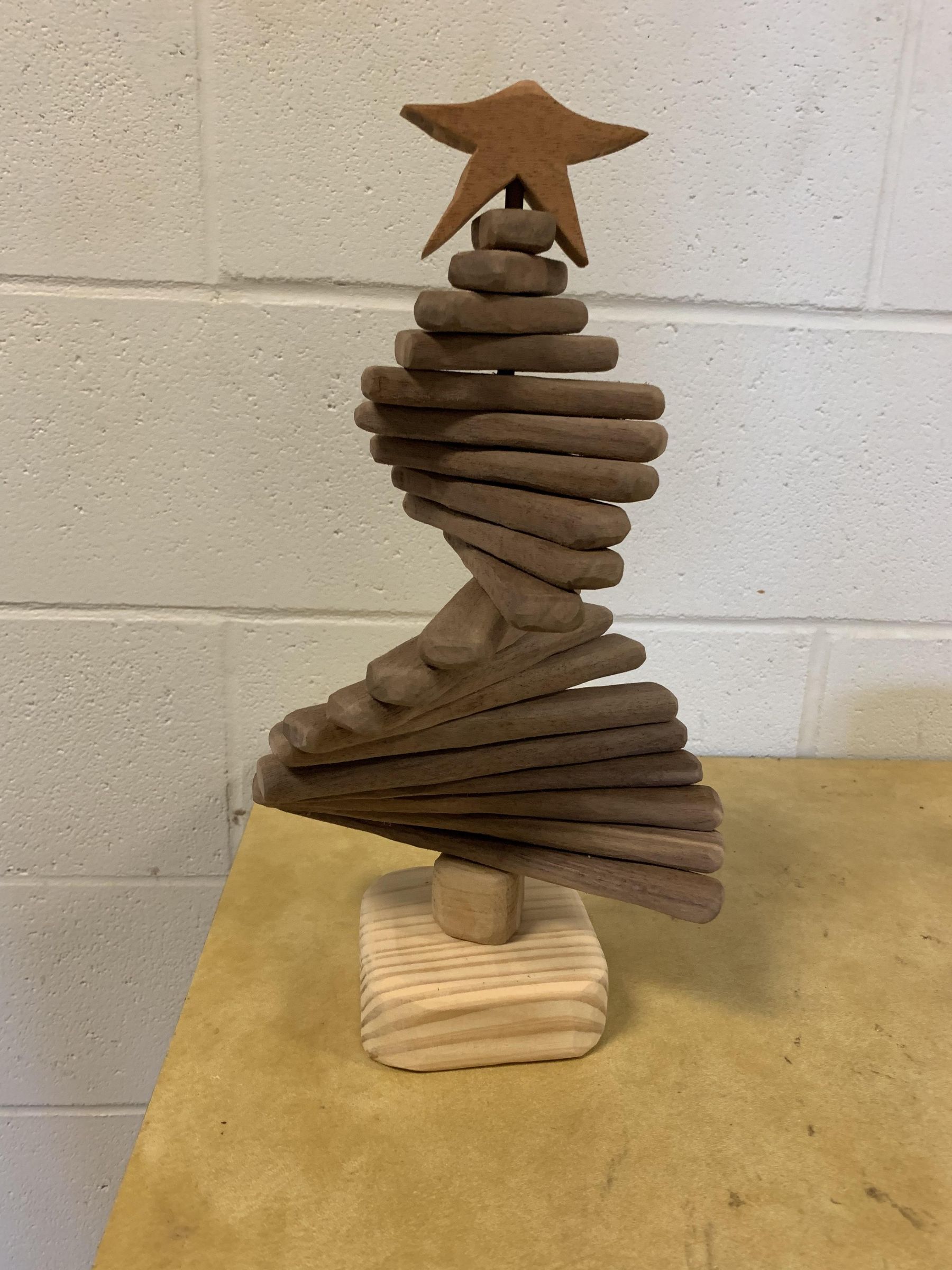 Mixed Wood Table Top Christmas Tree : 5 Steps (with Pictures ...