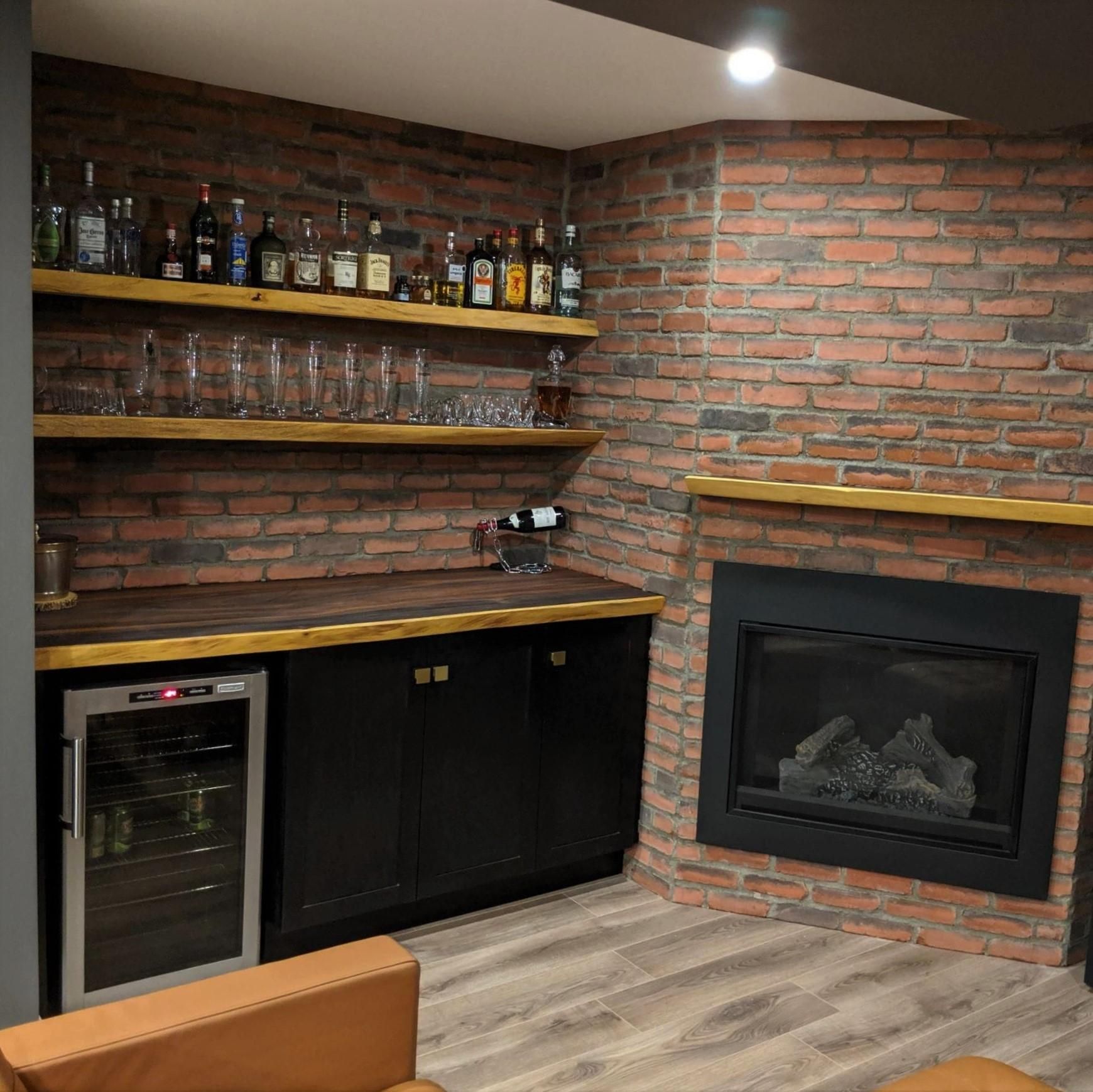 Live Edge Bar and Floating Shelves : 11 Steps (with Pictures ...