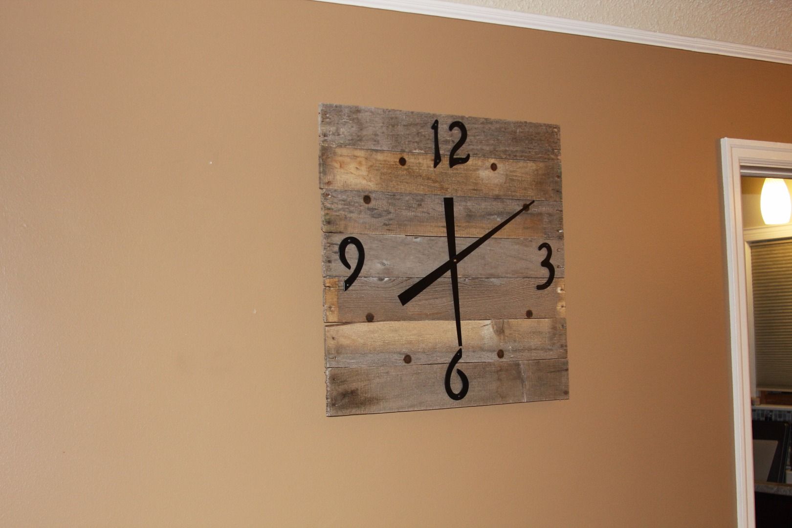 Clock From Used Pallets