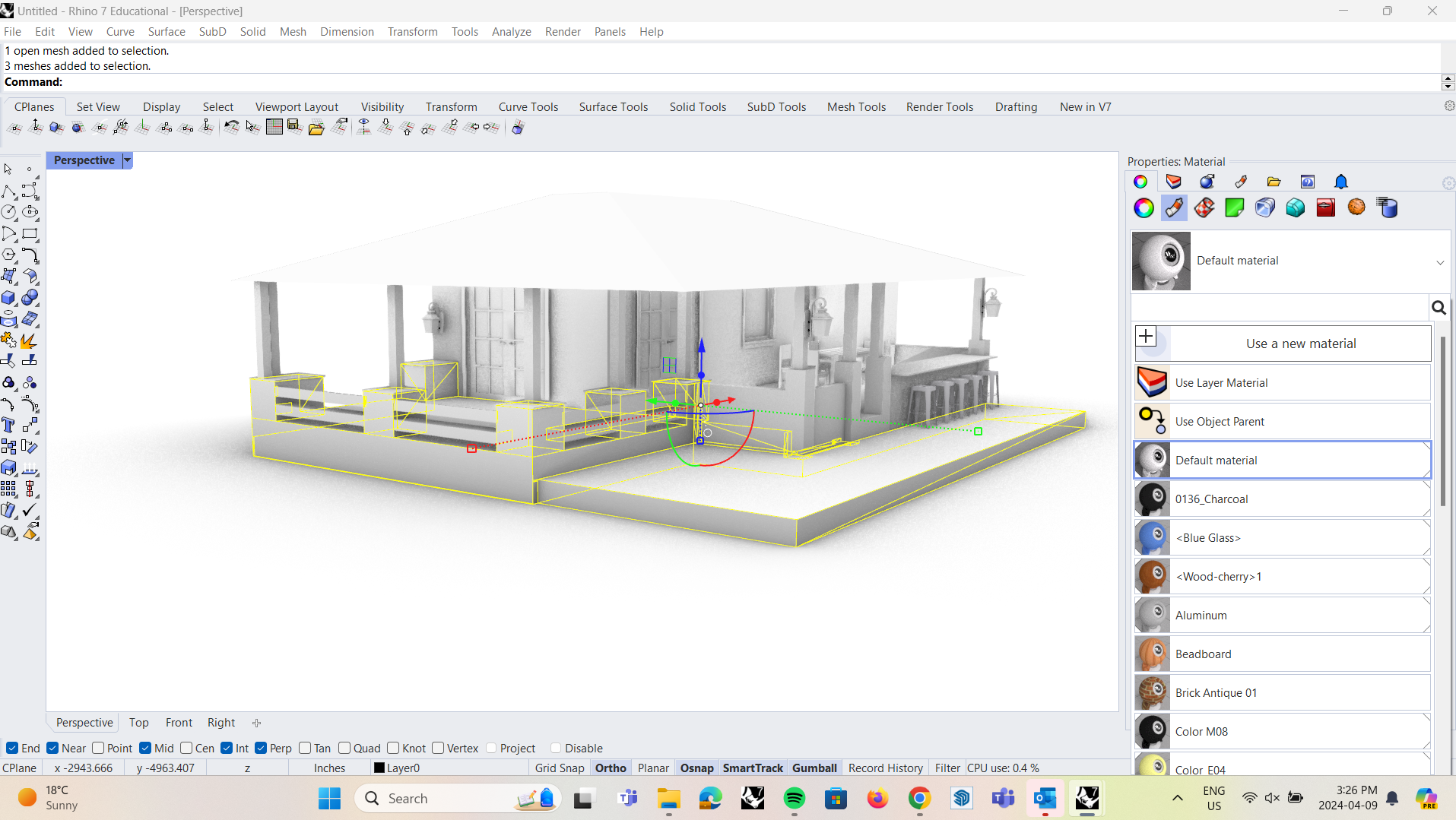 How to Render Through Rhino : 20 Steps - Instructables
