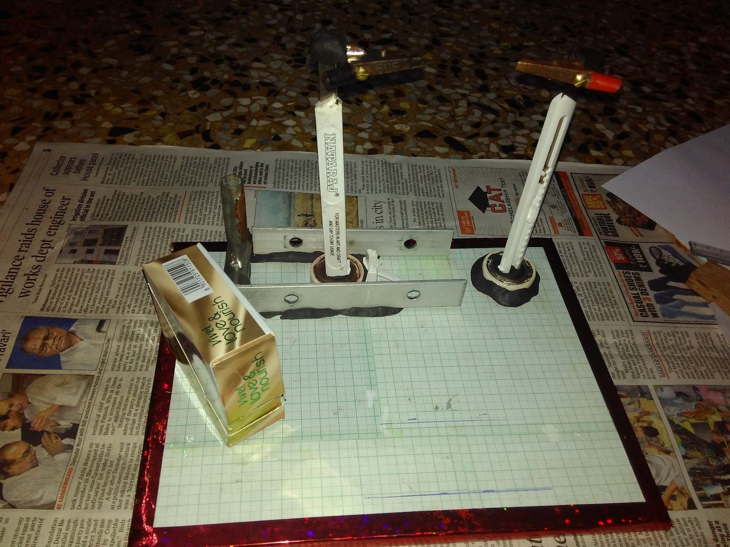 Homemade Height and Distance Adjustable Helping Hands + Other Features ...