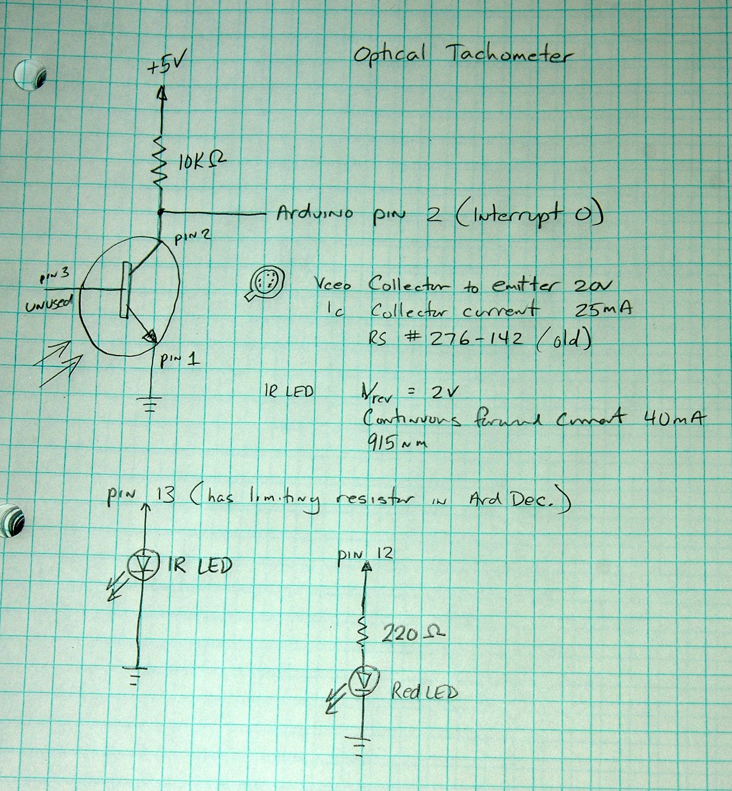 Arduino-Based Optical Tachometer : 6 Steps (with Pictures) - Instructables