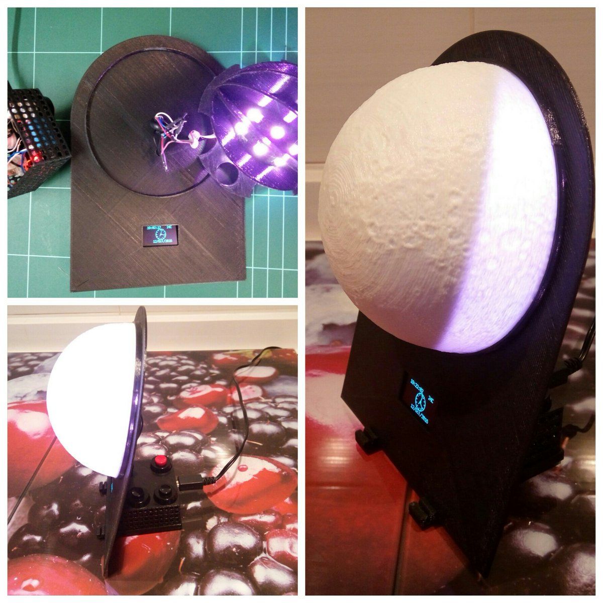 3Dprinted Lunar Phase Clock : 5 Steps (with Pictures) - Instructables