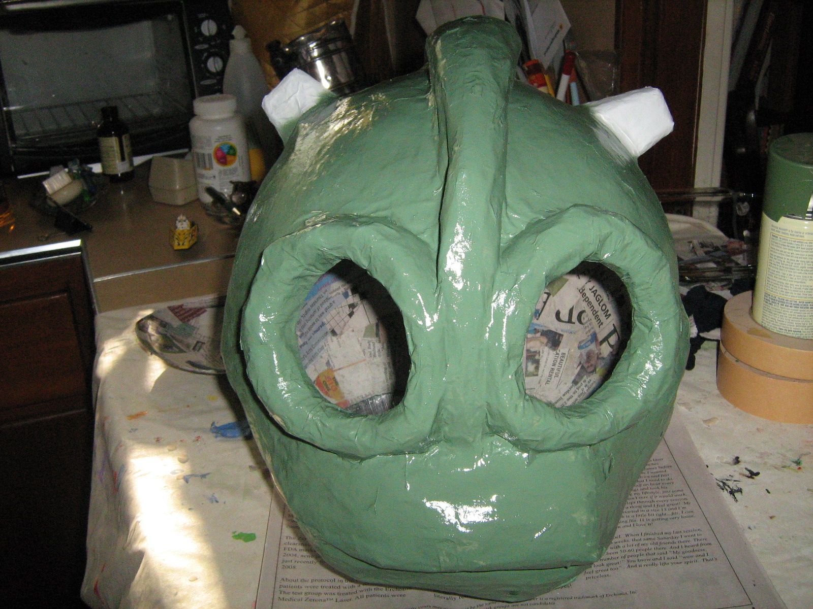 My Attempt at Giant Mask: Montessaurus - Instructables