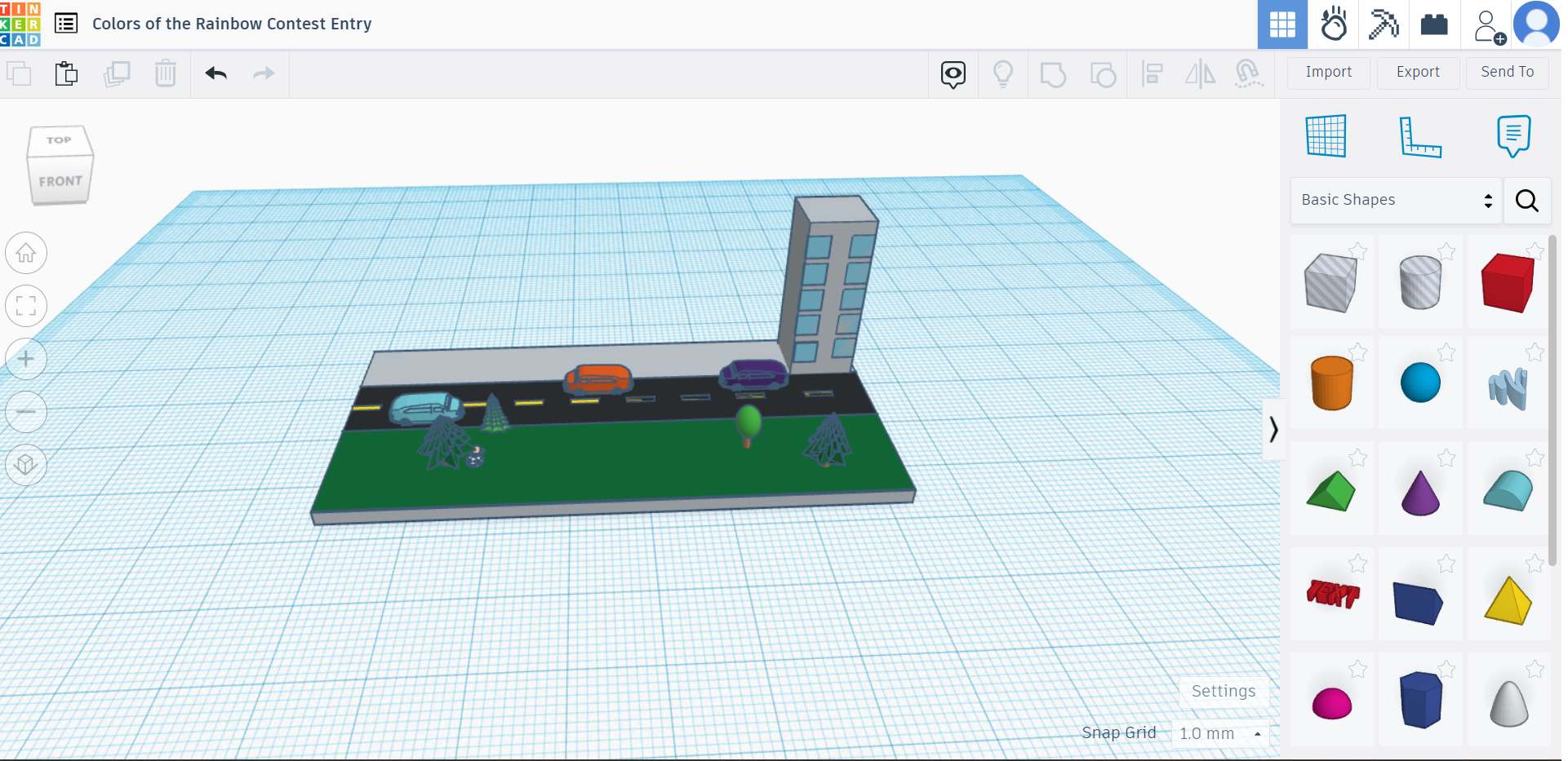 Floating City With Rainbow in Tinkercad : 5 Steps - Instructables