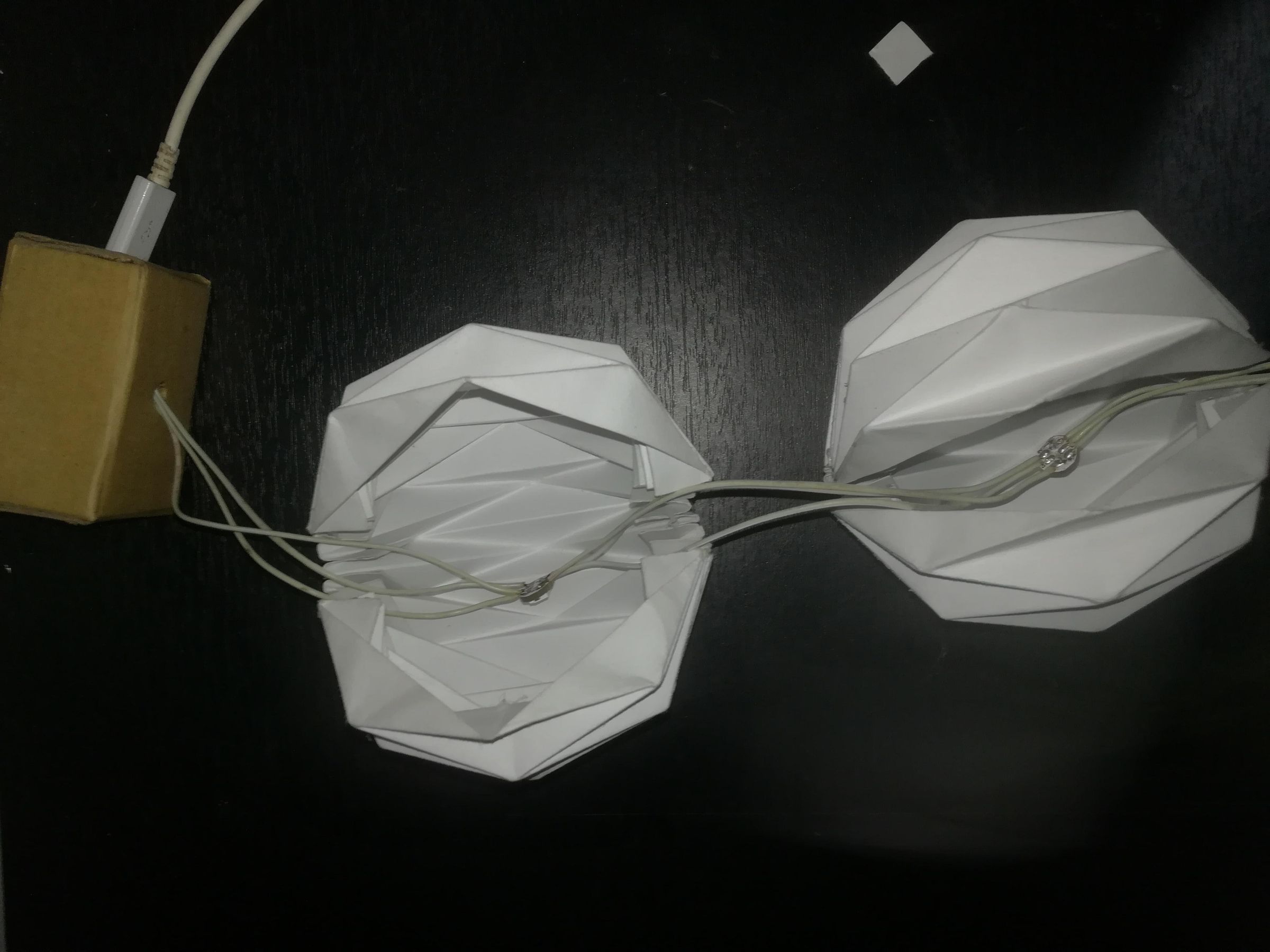 RGB Origami Lamp - WiFi Controlled & Alexa Compatible : 5 Steps (with ...