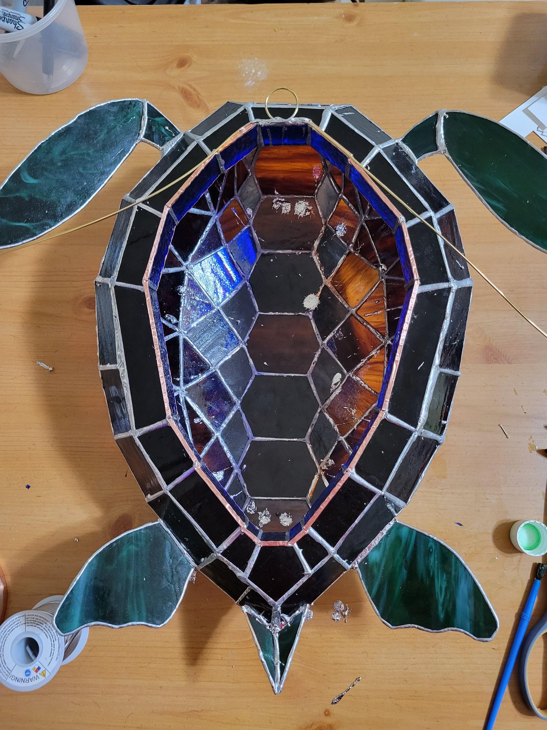 Stained Glass Sea Turtle Lamp : 27 Steps (with Pictures) - Instructables