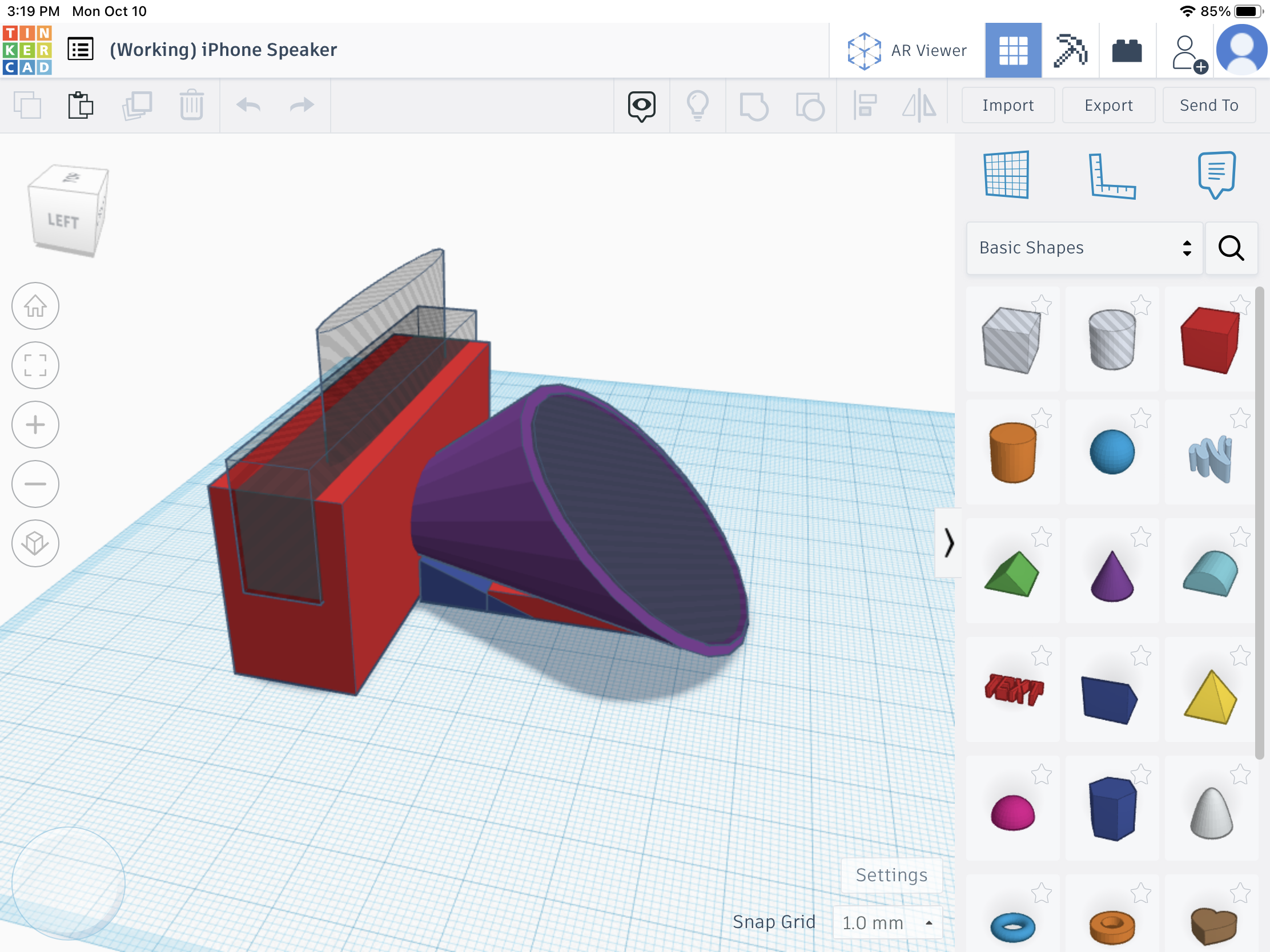 How to Make a (WORKING) Speaker for Smartphone in Tinkercad : 9 Steps ...