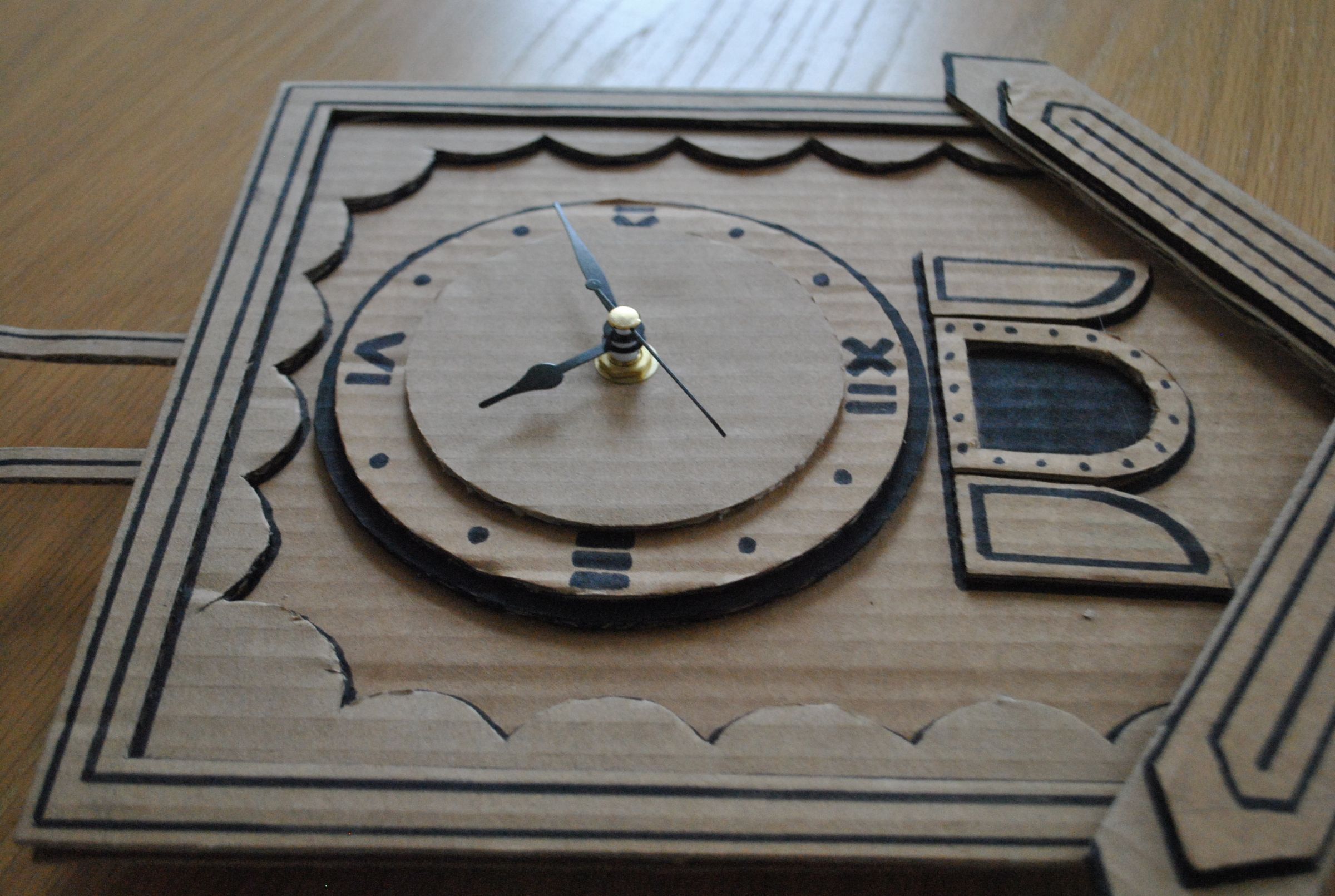 Card-bored Clock - Instructables