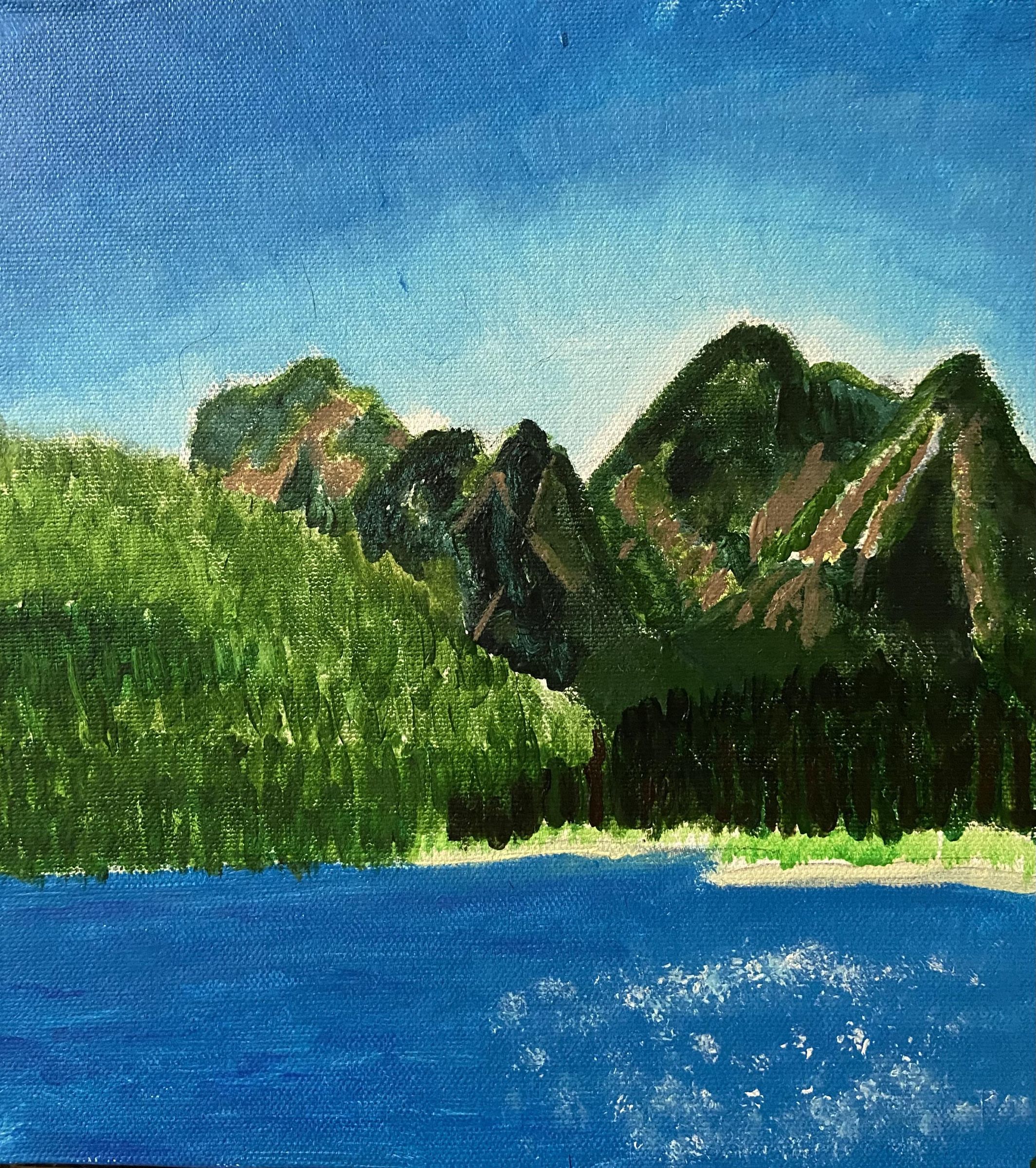 Painting a Mountain Range in Acrylic Paint : 19 Steps (with Pictures ...