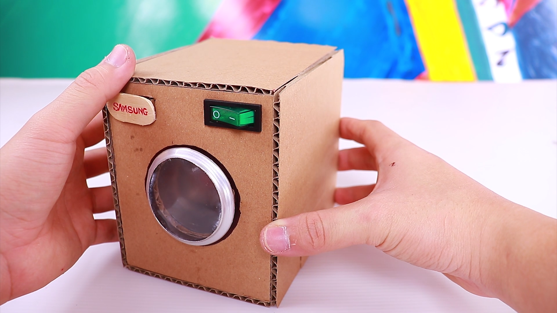Make Washing Machine From Cardboard : 11 Steps (with Pictures ...