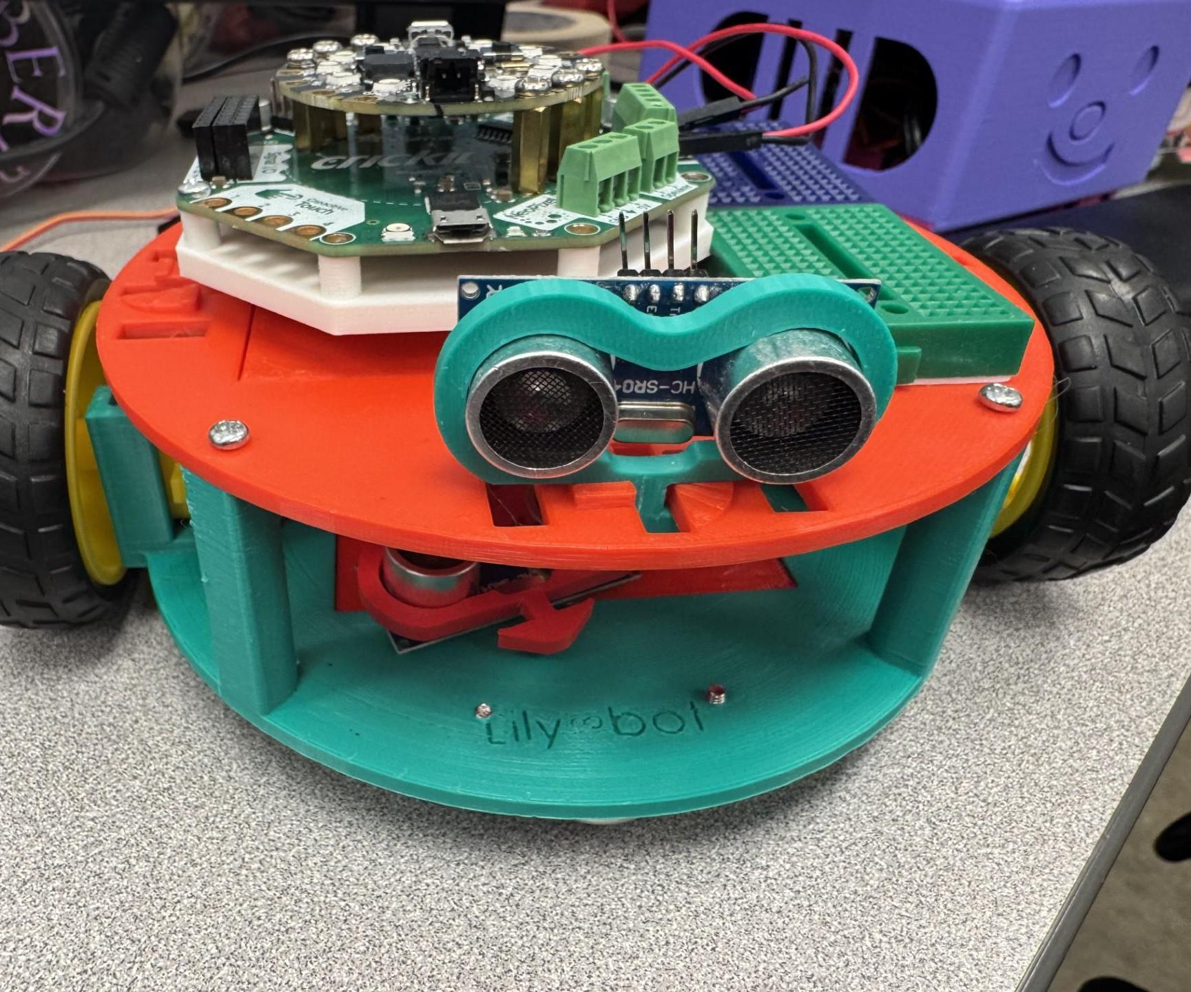Lily∞Bot With Circuit Playground Express and Crickit: Obstacle Avoidance : 6 Steps (with ...