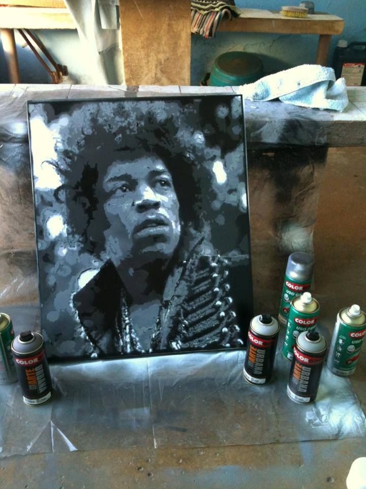 How to Make a Multilayer Stencil Jimmy Hendrix - Instructables