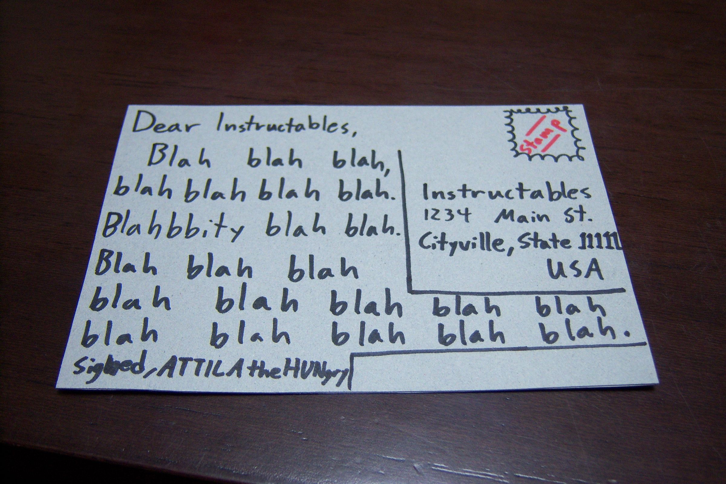 Home-made Postcards From Recycled Materials - FREE : 5 Steps (with ...