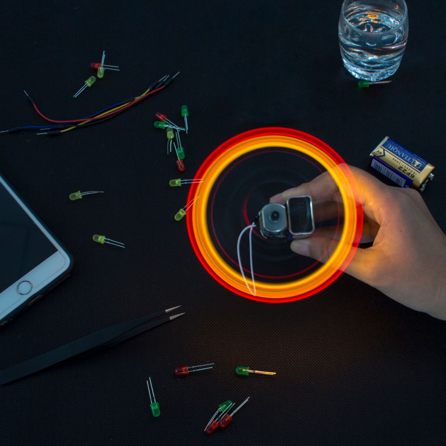How to Make a Spinning LED Light in Minutes – No Programming : 7 Steps ...
