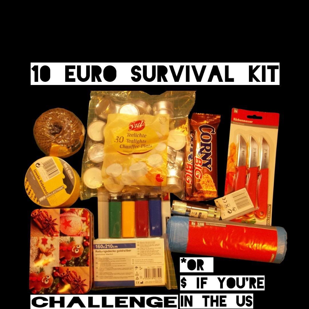 10 Euro Survival Kit (Challenge) : 7 Steps (with Pictures) - Instructables