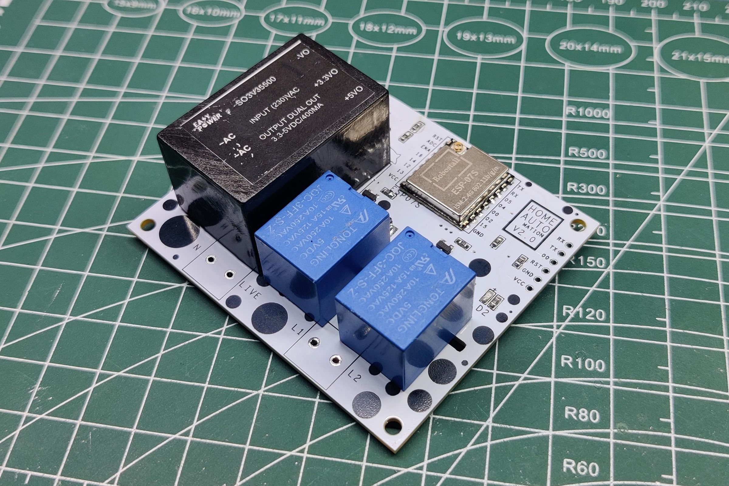 Home Automation Board With ESP8266 Dual Output : 10 Steps (with ...