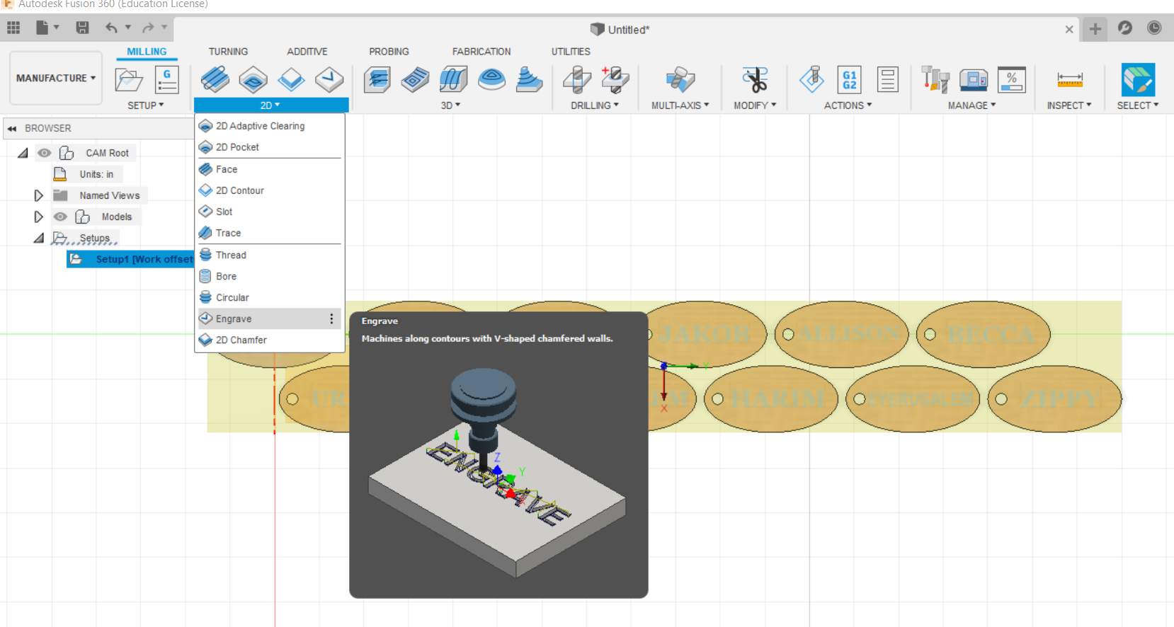 Make a Keychain With Fusion 360, a CNC Machine and Scrap Wood : 10 ...