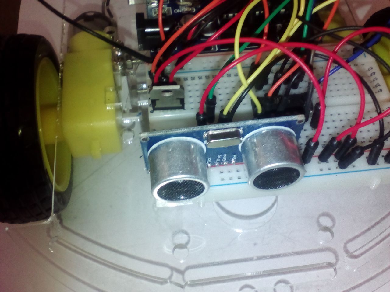 Arduino Robot Moving Forward and Backwards Using HC-SR04 and L293D : 3 ...