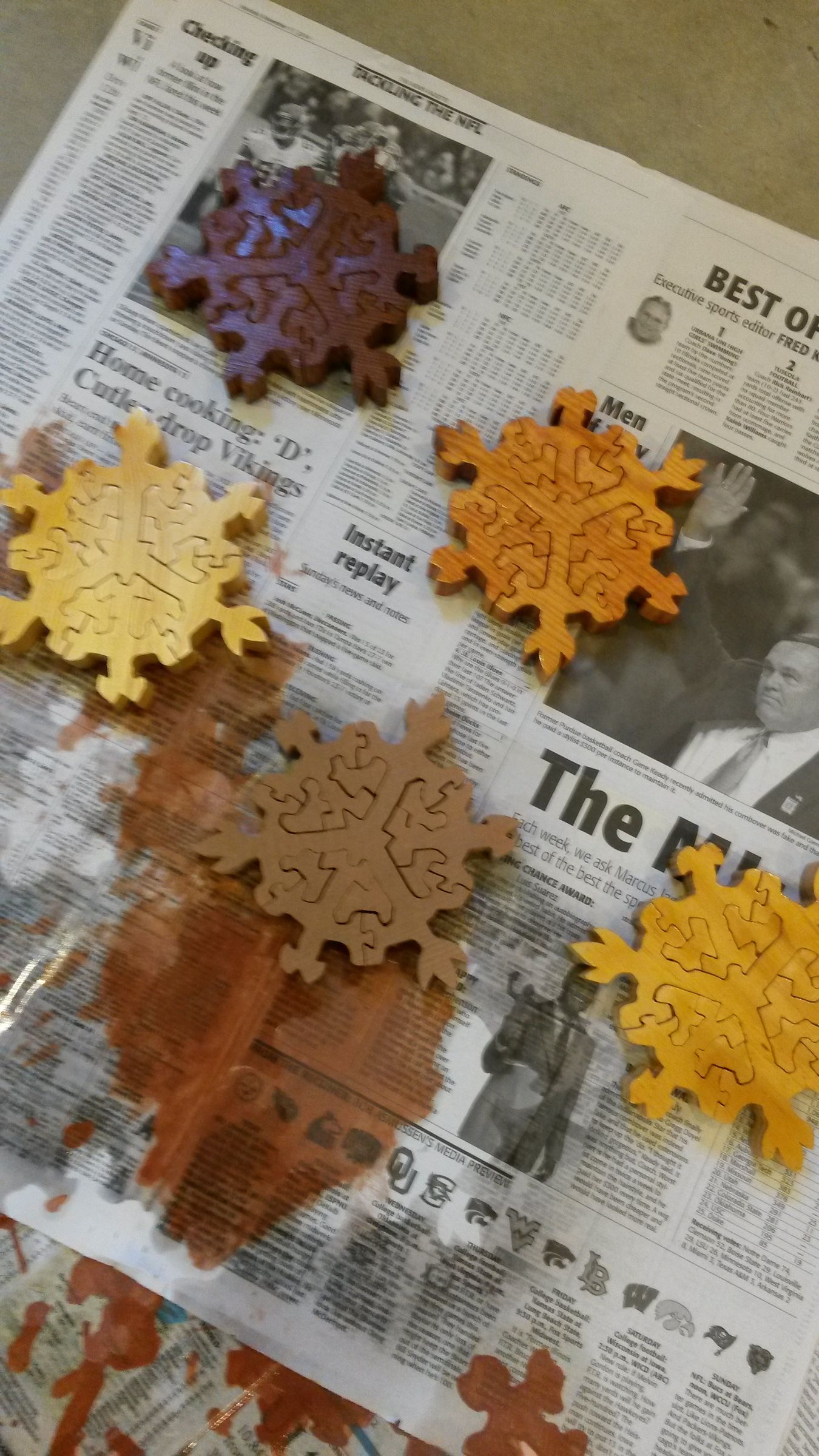 Wooden Snowflake Puzzle Stockingstuffers : 5 Steps (with Pictures ...