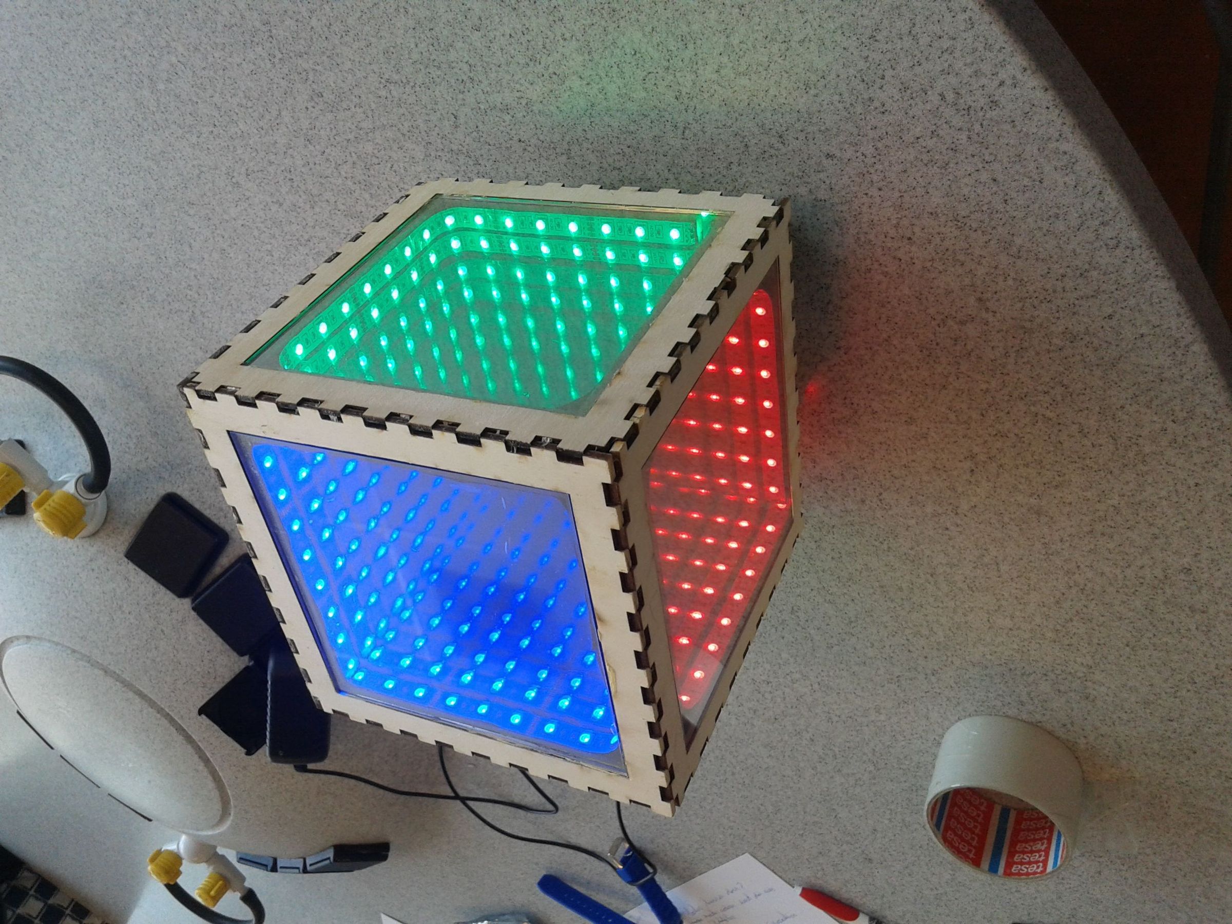 How to Make an Infinity Mirror Box : 7 Steps (with Pictures ...