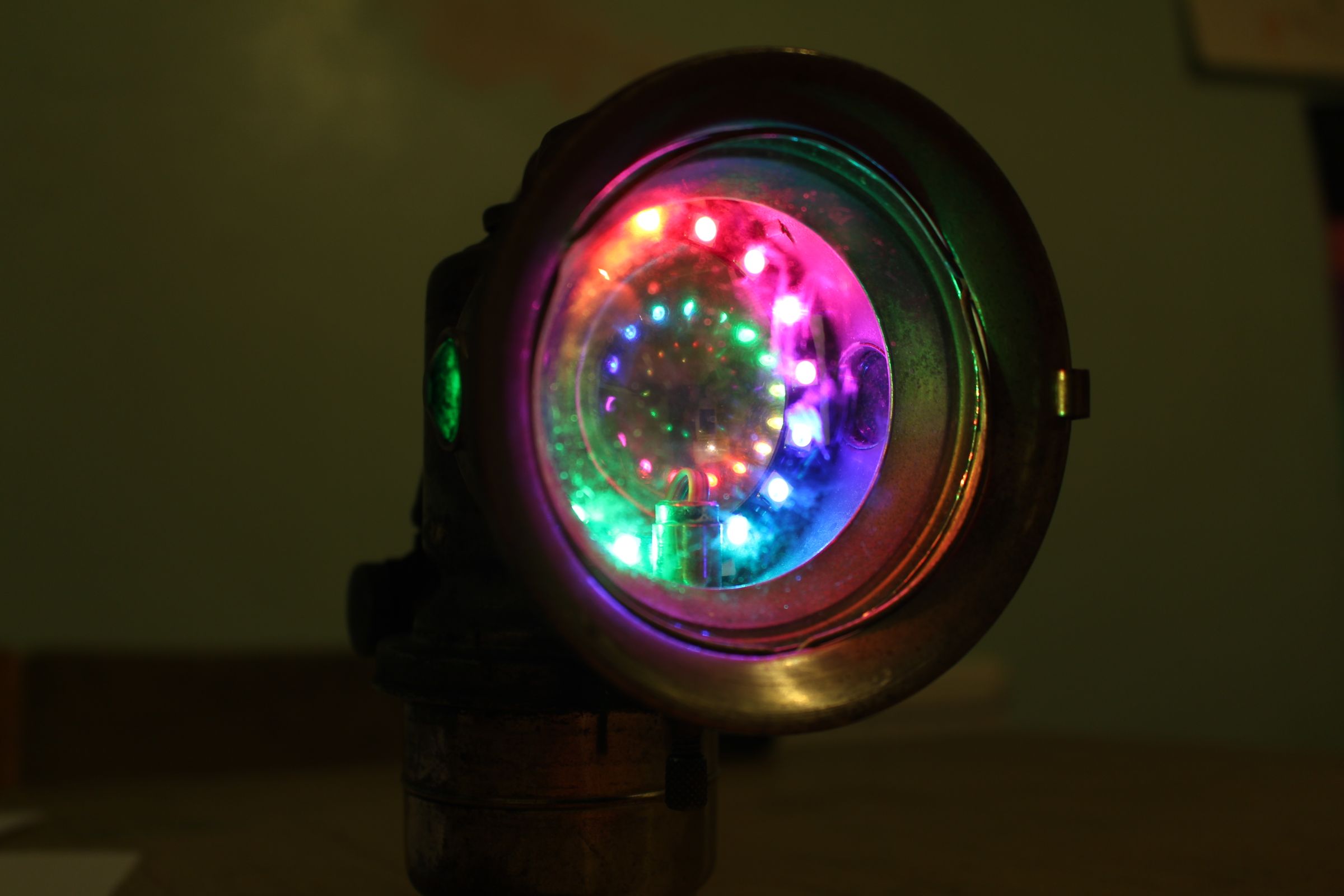 Lucas Carbide Lamp Converted to Multi Colored LED (with Pictures ...