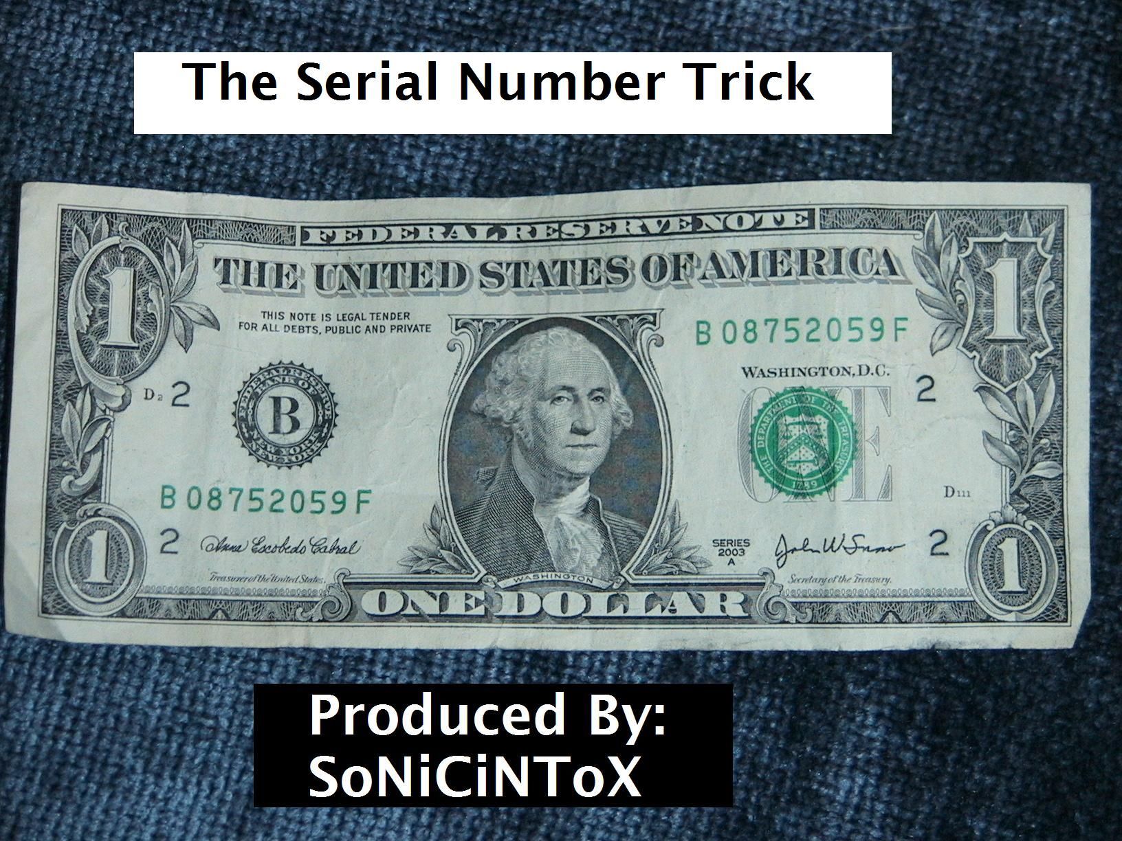 The Serial Number Trick : 4 Steps - Instructables