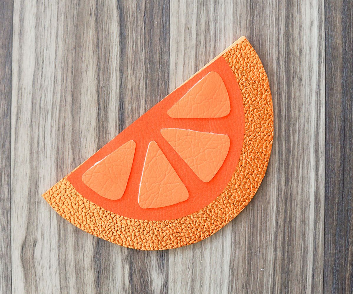Orange Slice Notebook | Screw Post Binding | Leather Journal Cover : 9 ...