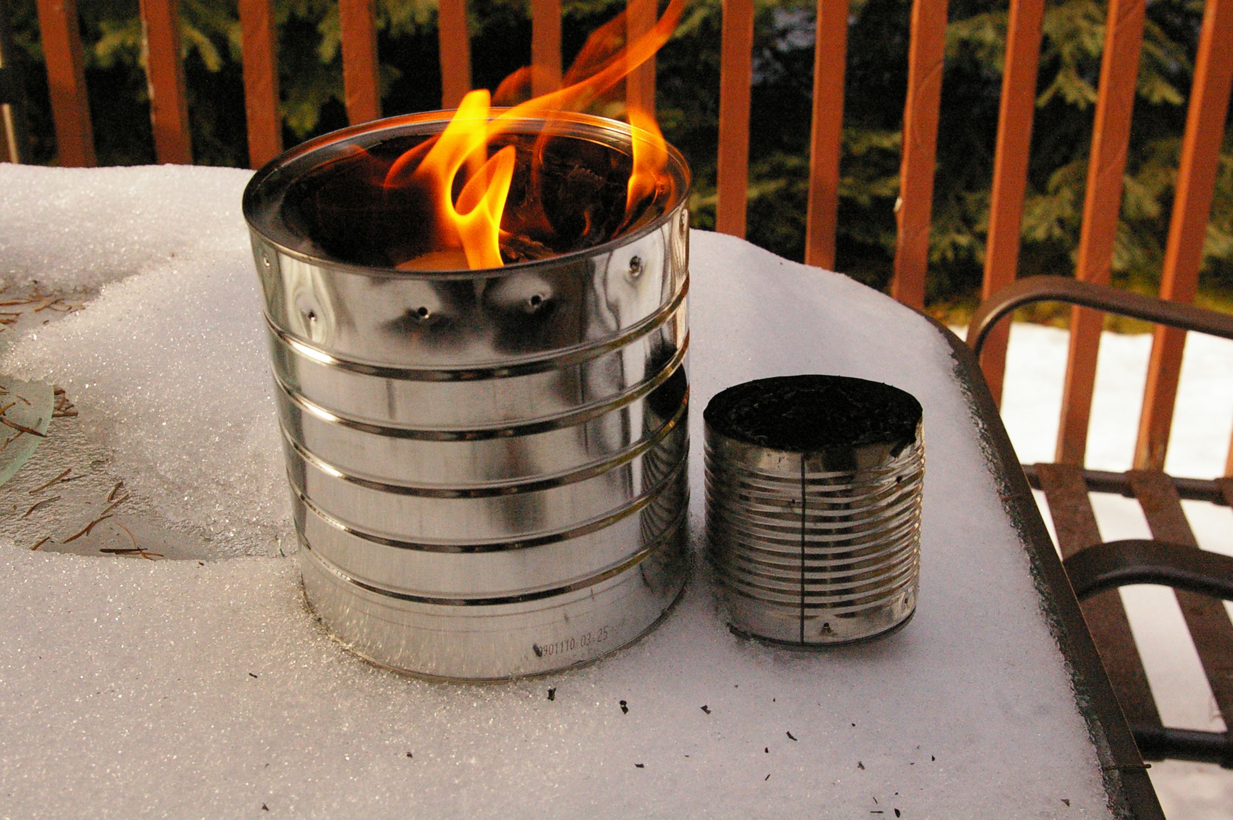 Super Simple Survival Stove : 9 Steps - Instructables