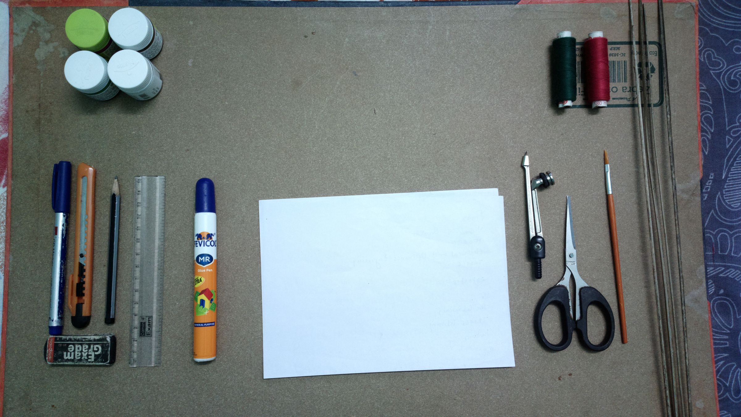 Miniature Cabin With Coconut Midrib and Card Board : 8 Steps ...