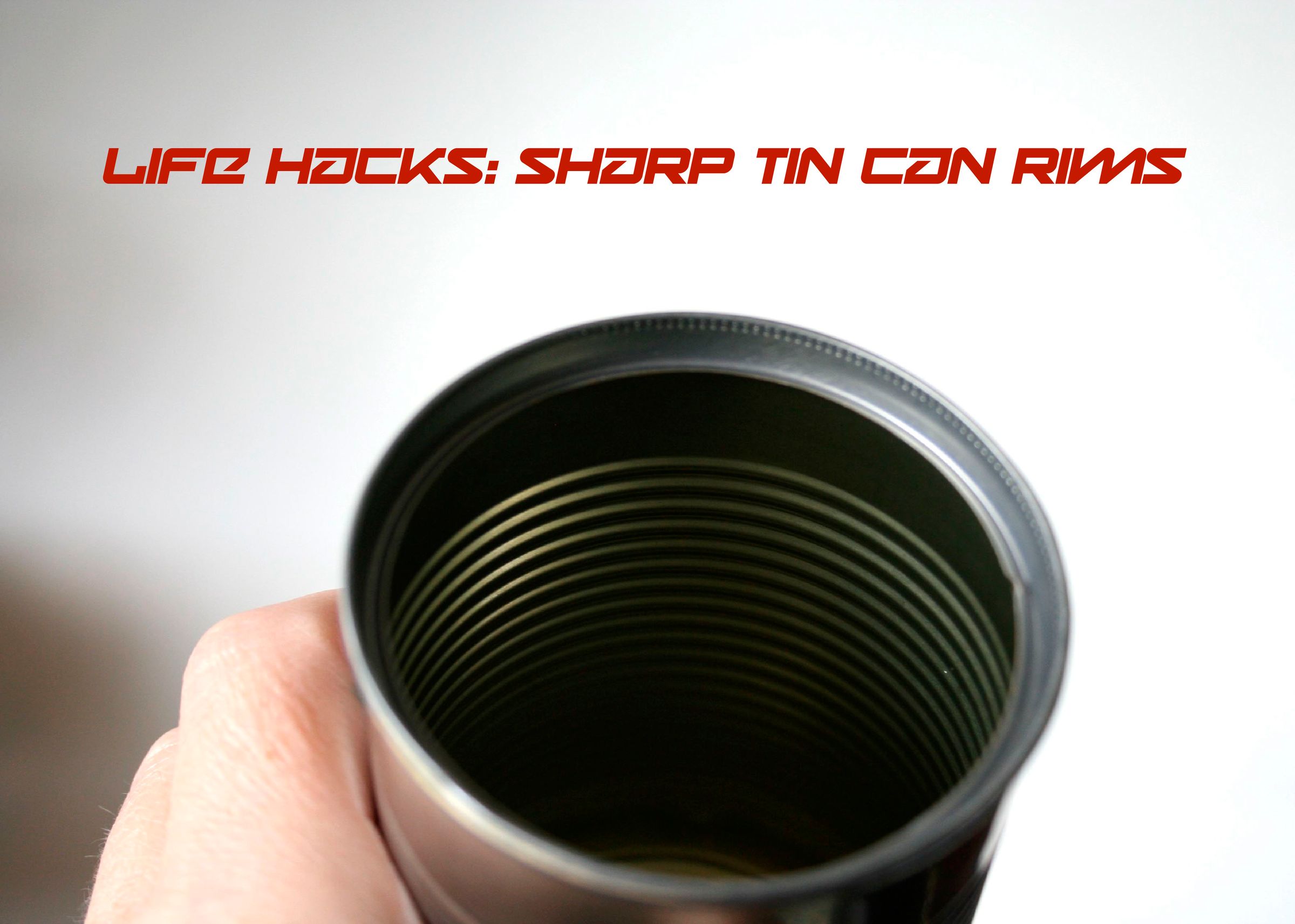 Remove Sharp Tin Can Rim : 3 Steps - Instructables