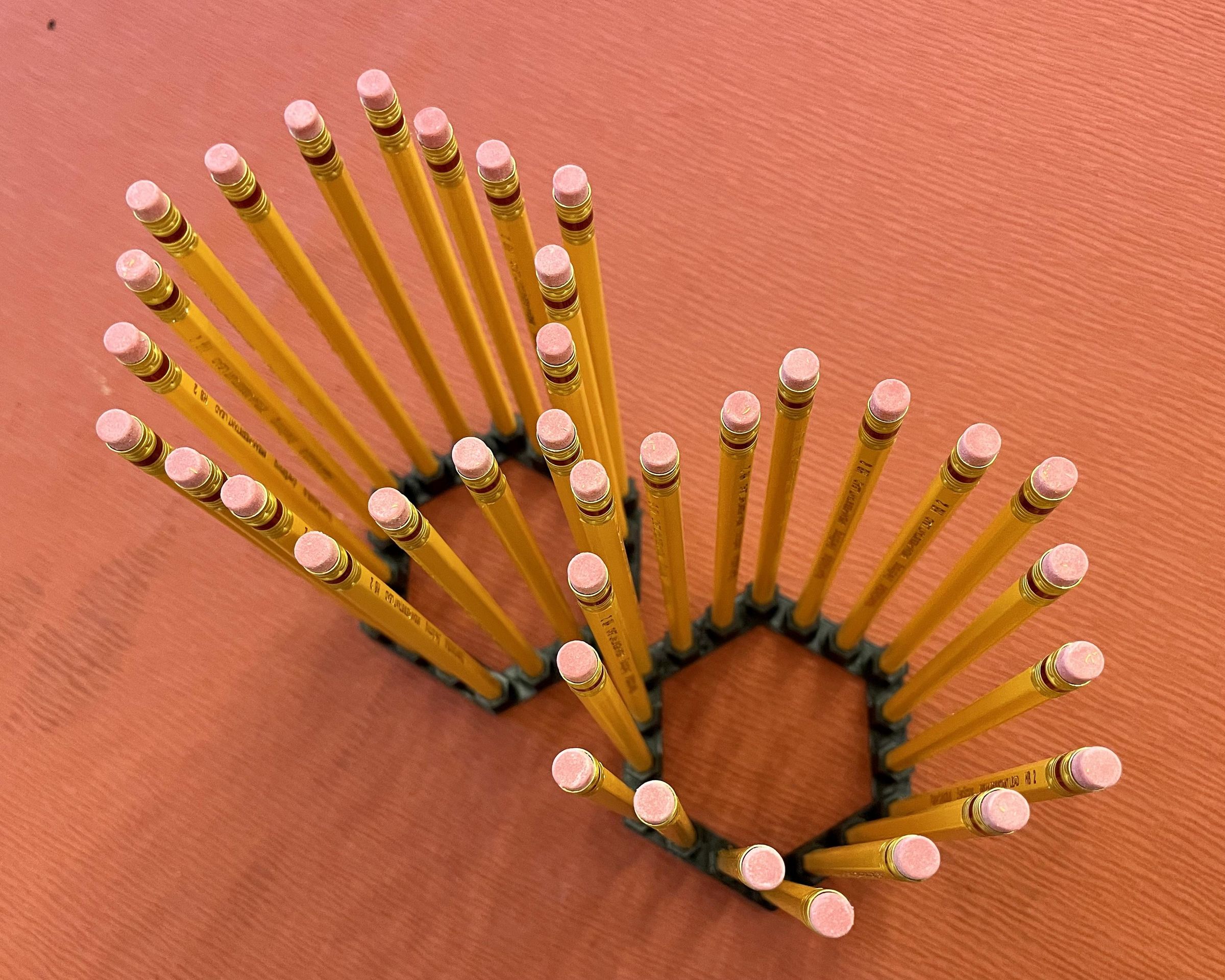 Easy 72 Pencil Sculpture : 6 Steps (with Pictures) - Instructables