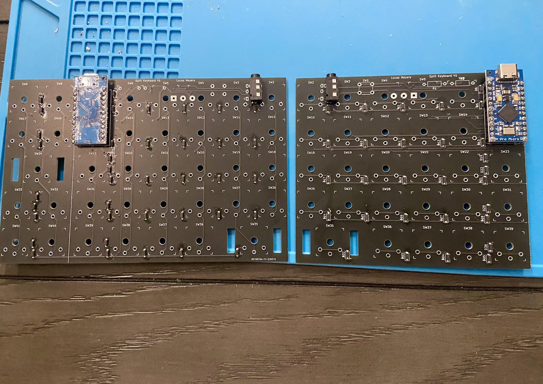 Split Mechanical Low Profile Keyboard Using Arduino Pro Micro : 6 Steps ...