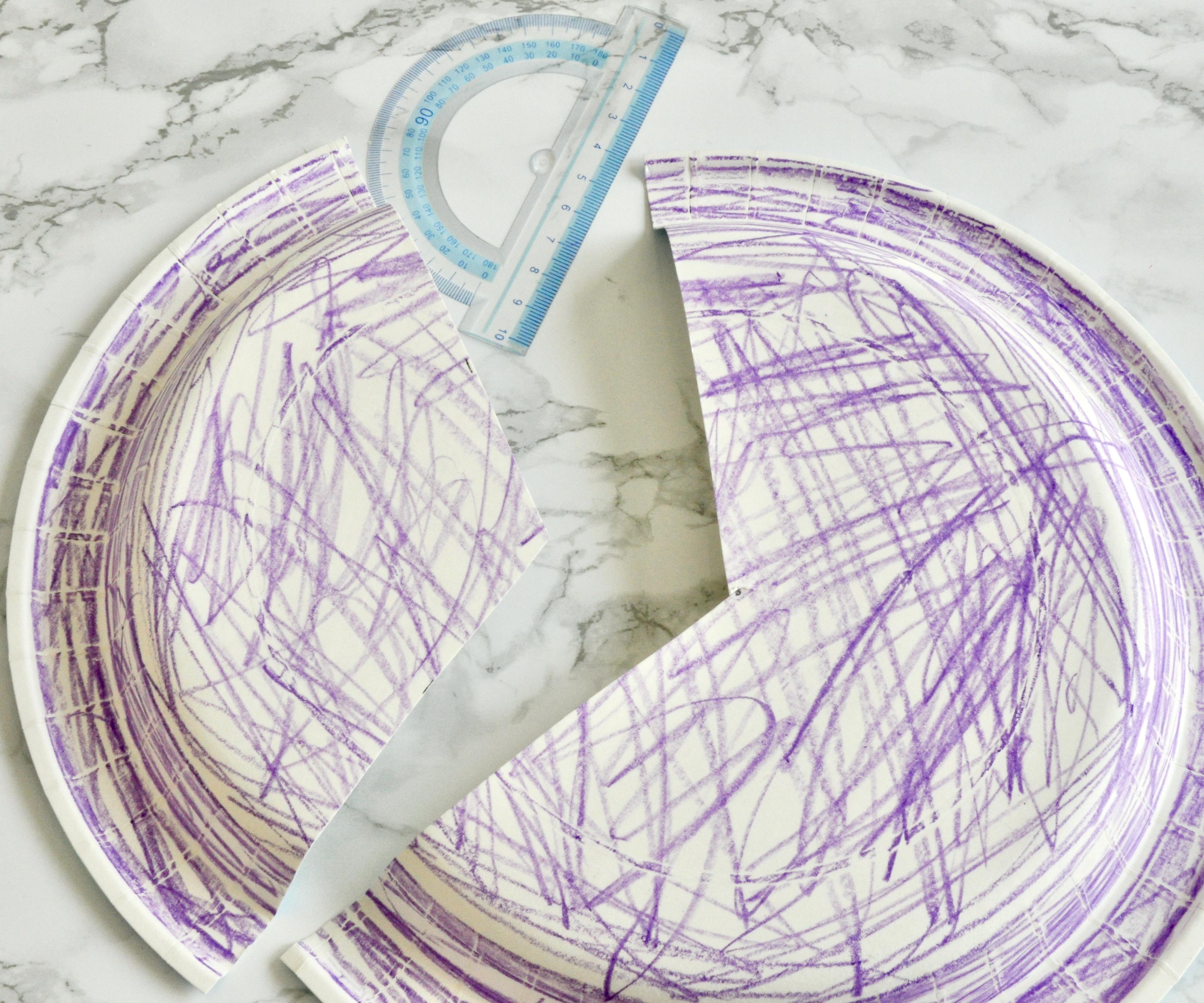 Paper Plate Fractions - Math Manipulative : 8 Steps (with Pictures ...