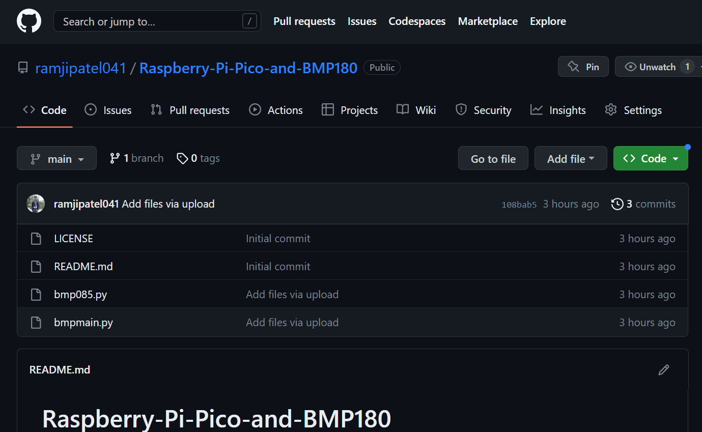 Raspberry Pi Pico and BMP180 Sensor : 4 Steps - Instructables