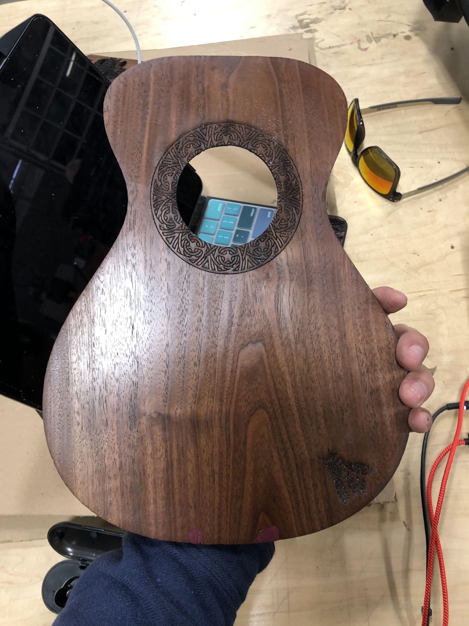 Solid Walnut Ukulele From Walnut Tree Using CNC/ Laser Cutter : 14 ...