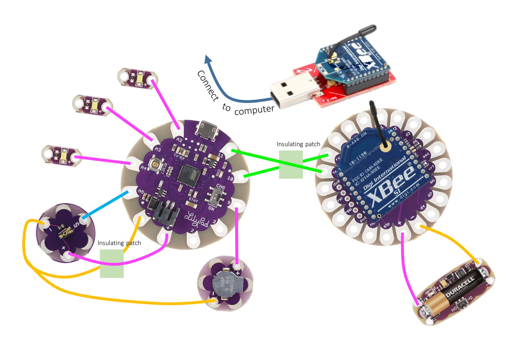 Violano-Lilypad Arduino XBee Instrument : 6 Steps (with Pictures ...