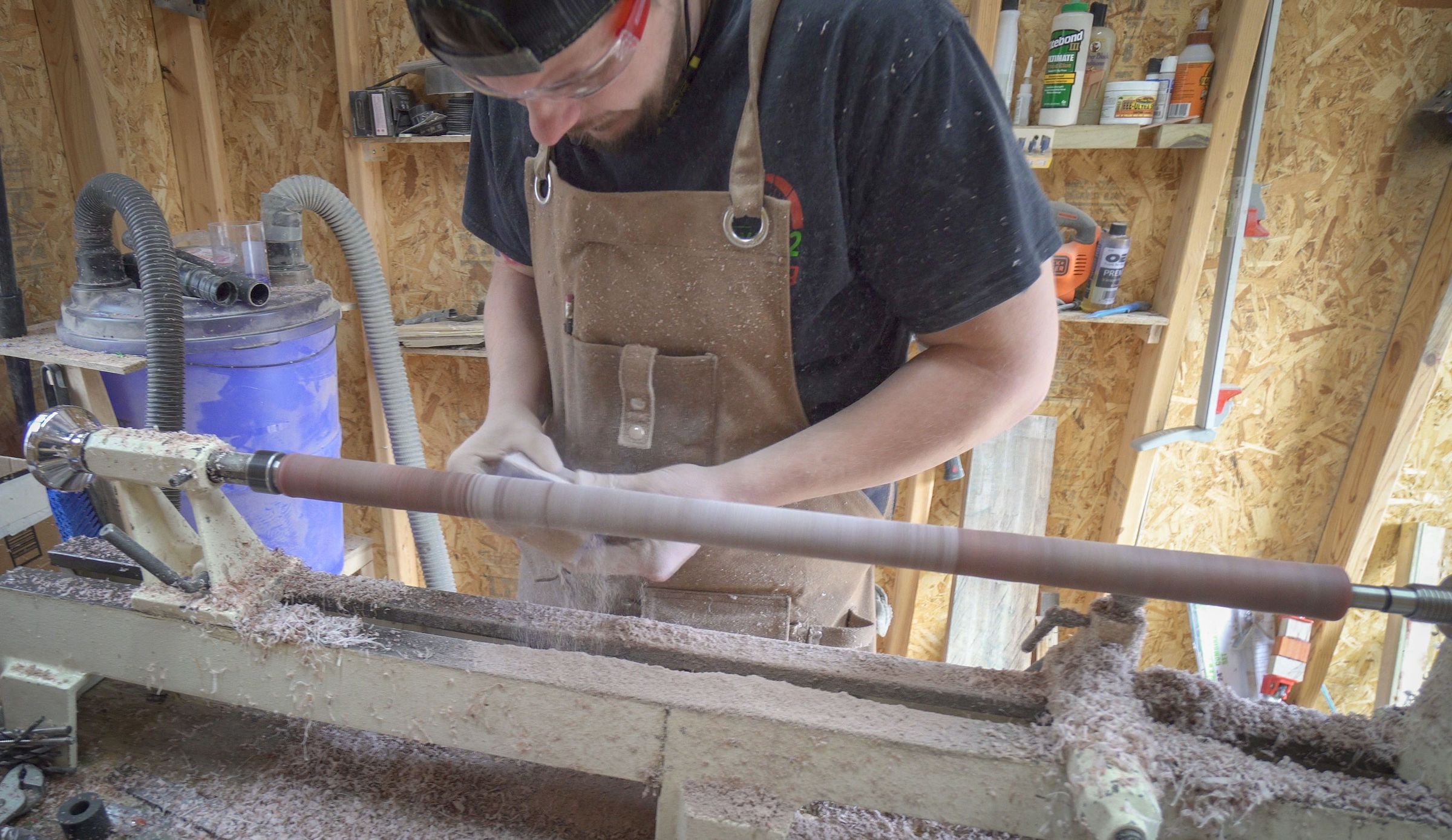How to Make a Custom Hybrid Epoxy Pool Cue Using a Wood Lathe : 19 ...