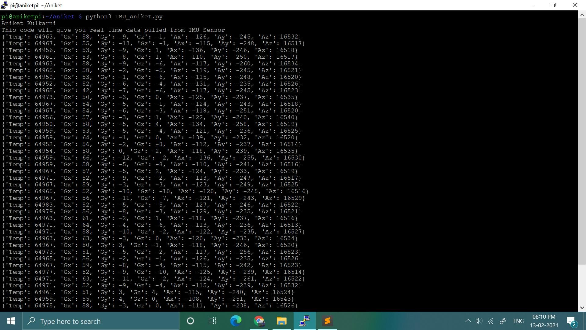 The INS! ASM330LHH IMU Interfacing With Raspberry Pi Zero : 4 Steps - Instructables