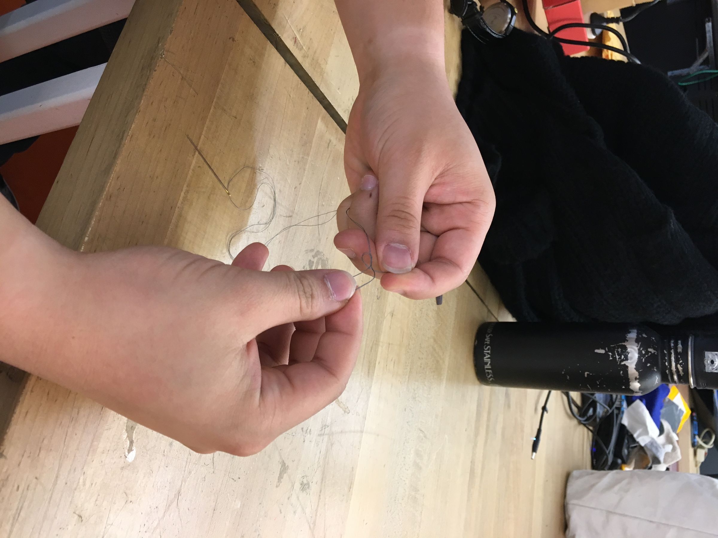 Double Thread Knot Sewing : 4 Steps (with Pictures) - Instructables