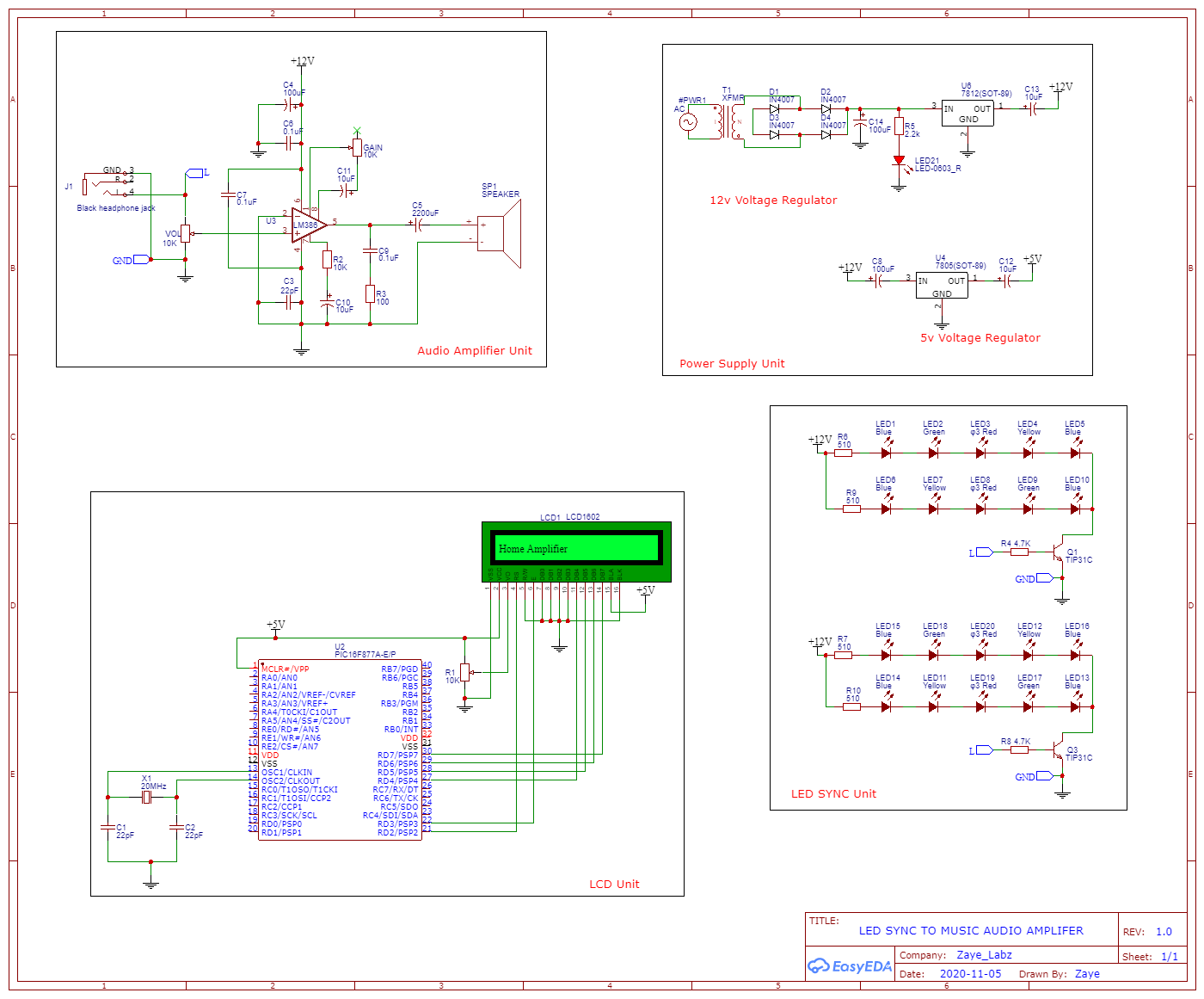 LED Sync to Music + LCD Display : 11 Steps (with Pictures) - Instructables