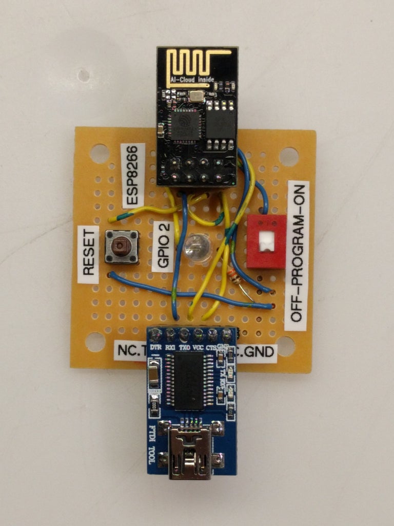 Esp8266 Esp 01 Programming Jig 4 Steps Instructables 4660