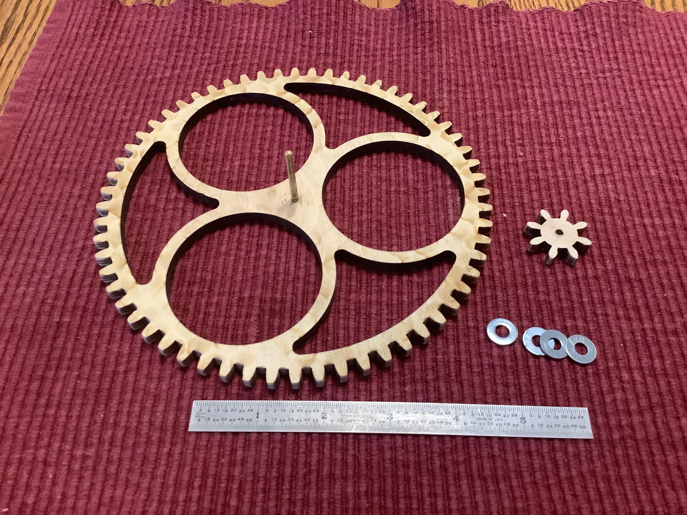 Eclipse - an Electromagnetically Impulsed Wooden Gear Clock - DXF Files ...