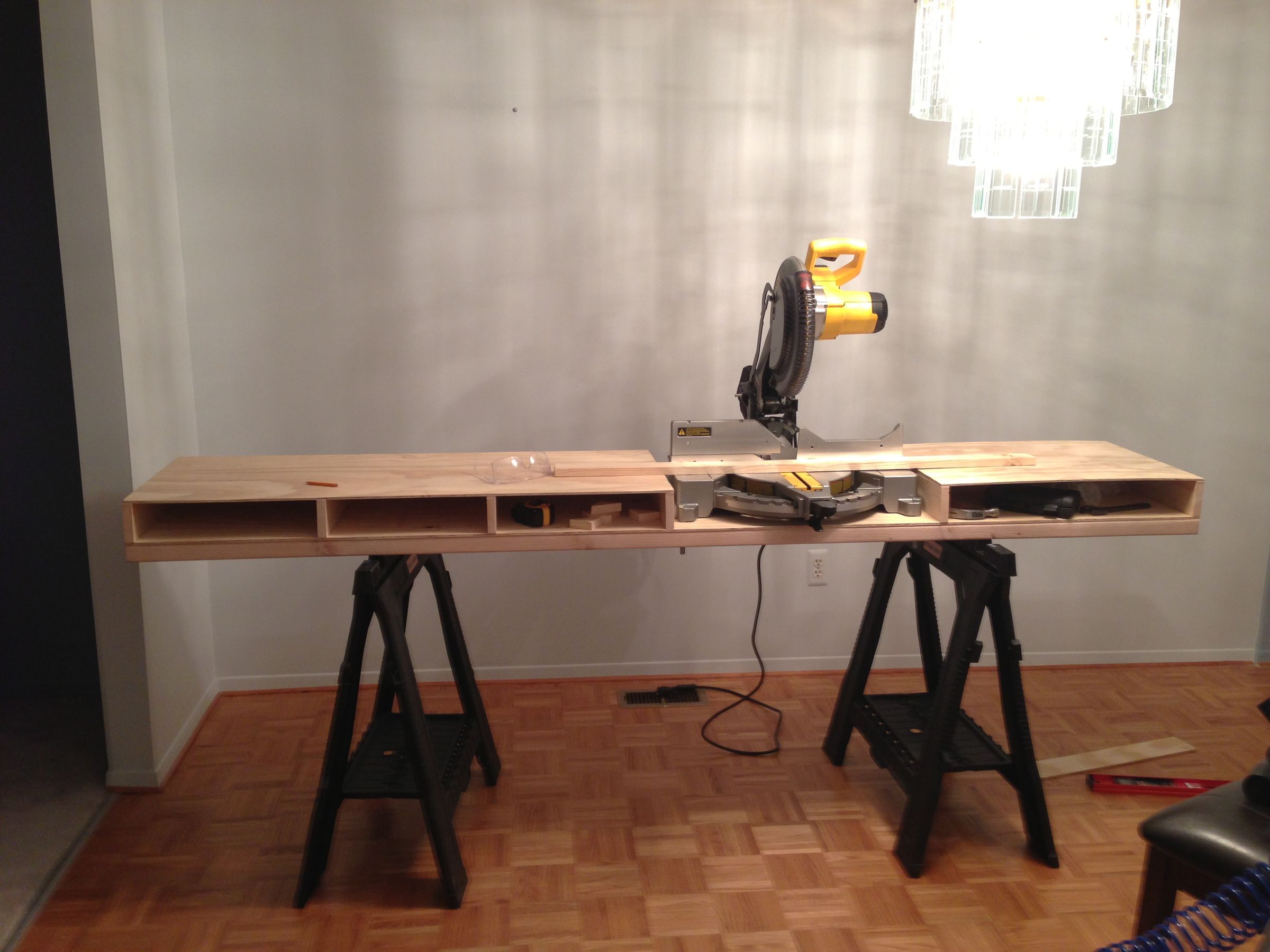 Build a Miter Saw Table - I Made It at TechShop : 4 Steps (with ...