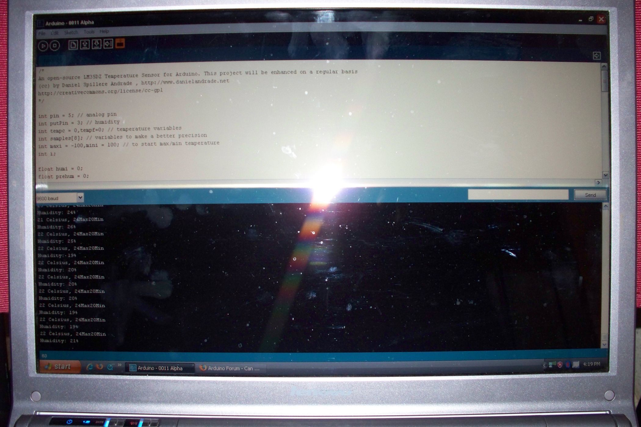 Arduino + Temperature + Humidity : 4 Steps - Instructables