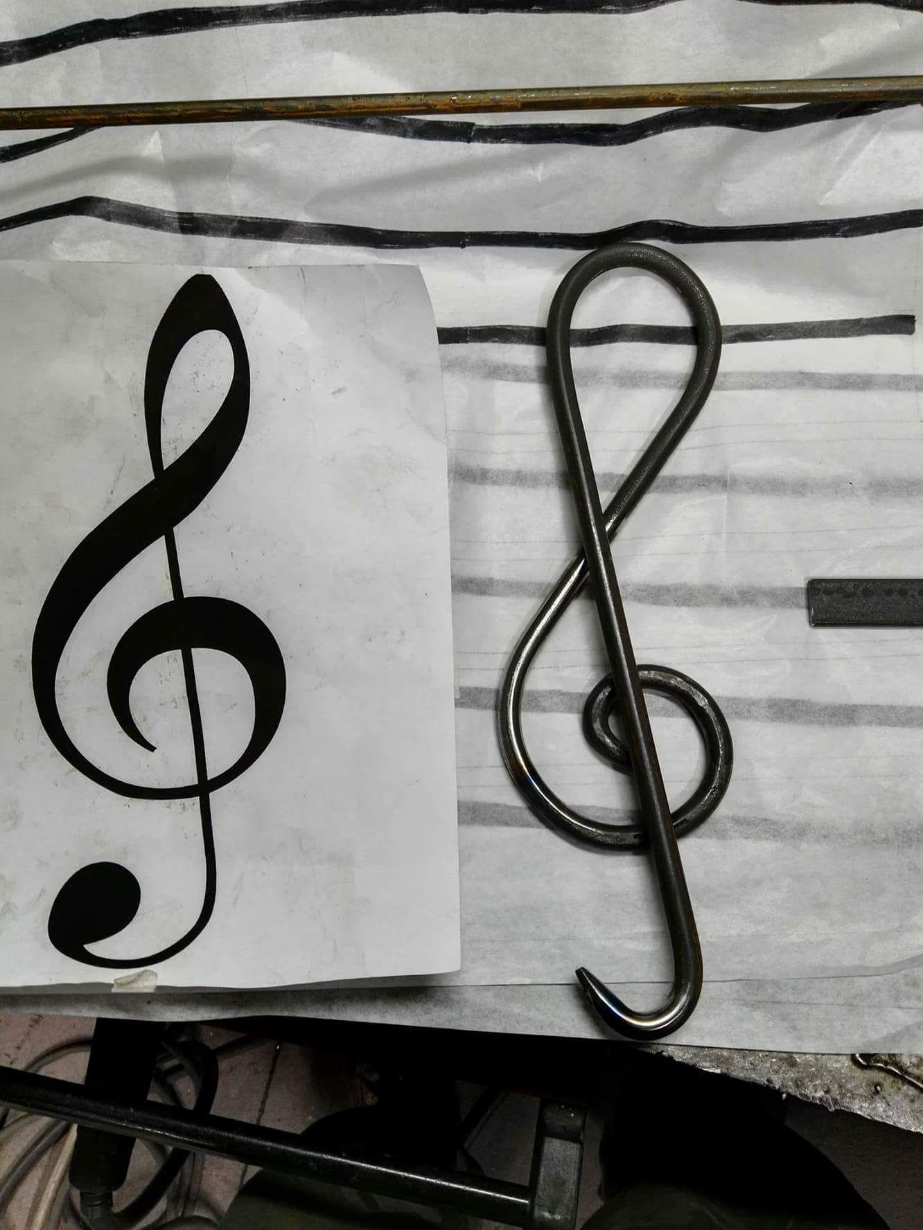 Metal Music Note Coat Rack : 5 Steps (with Pictures) - Instructables