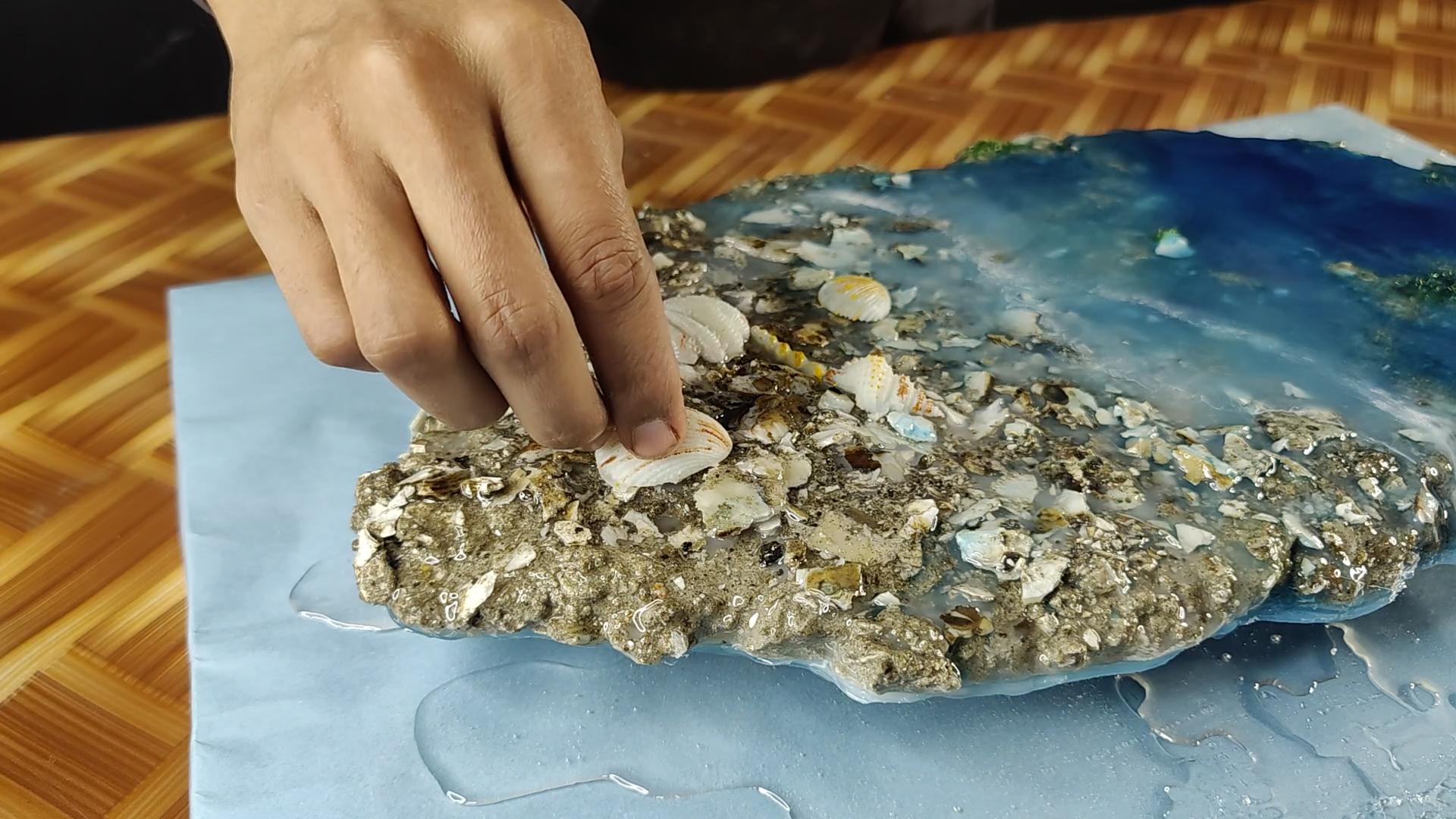 Seaside Serenity - Making an Ocean Diorama Seashell Clock With Epoxy ...