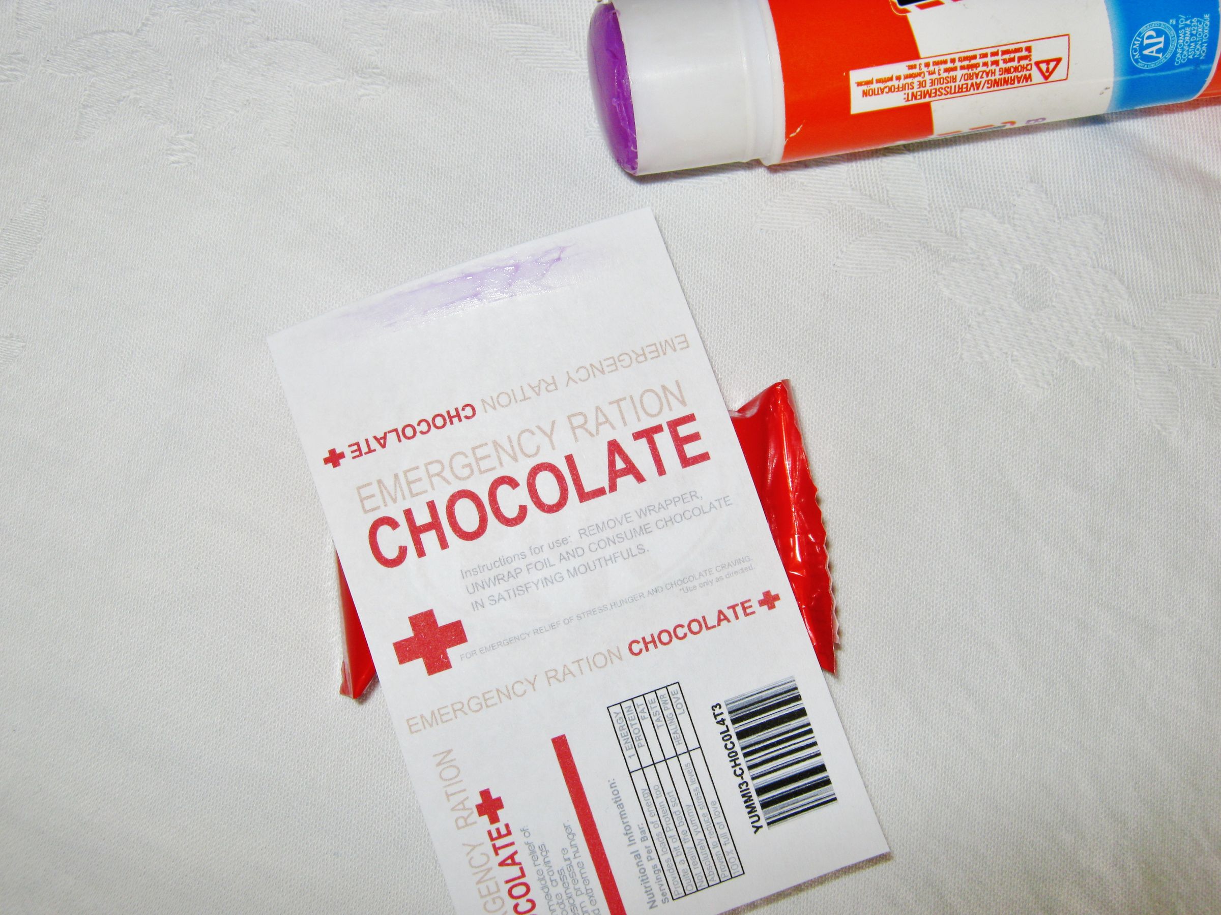 Emergency Chocolate Rations - Simple Holiday Gift : 5 Steps - Instructables